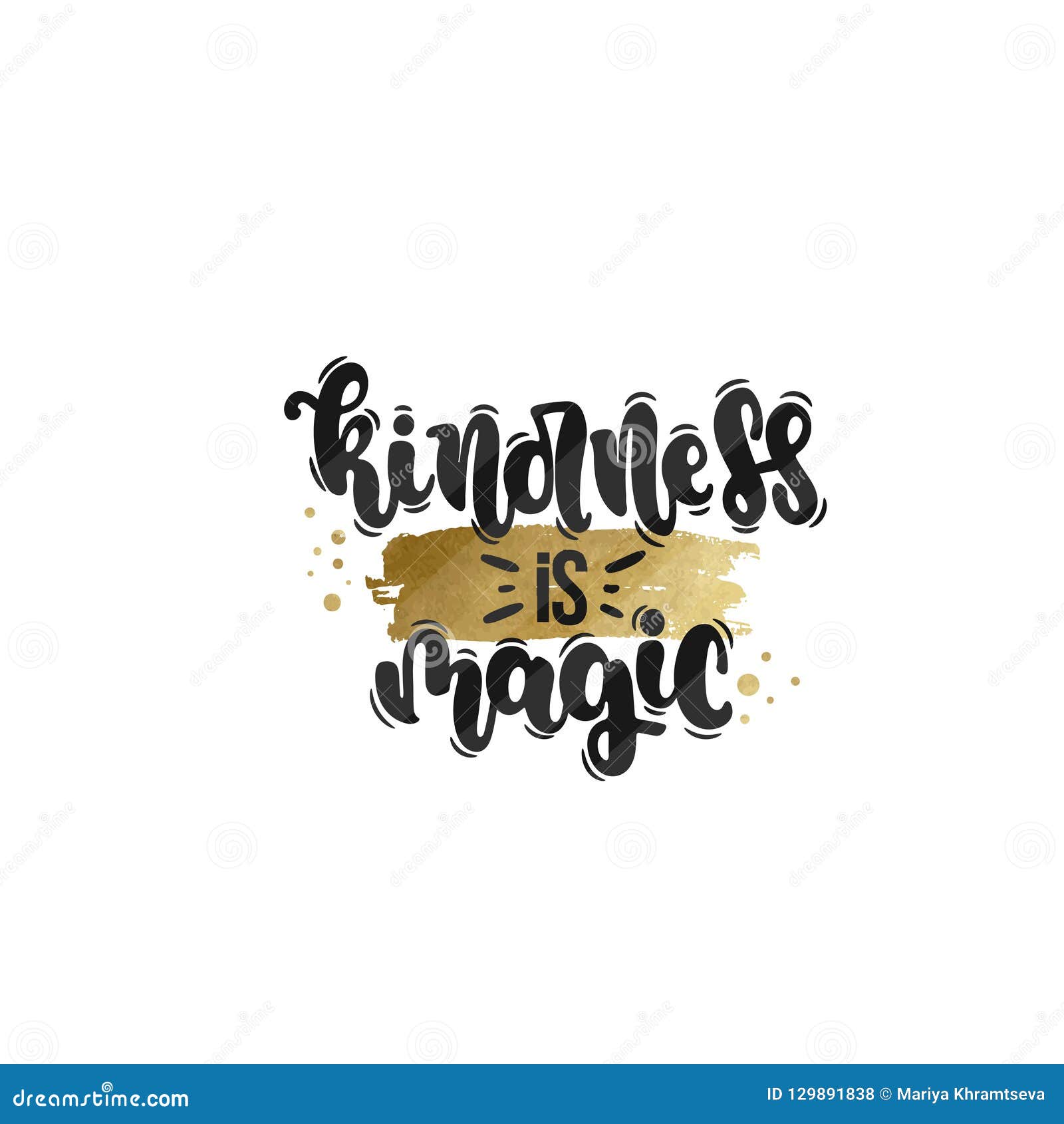 Kindness is magic stock vector. Illustration of doodle - 129891838