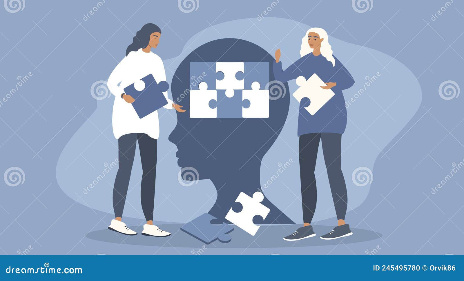 Vector Hand Drawn Illustration on the Theme of Psychotherapy, Mental ... Vector Hand Drawn Illustration on the Theme of Psychotherapy, Mental ...