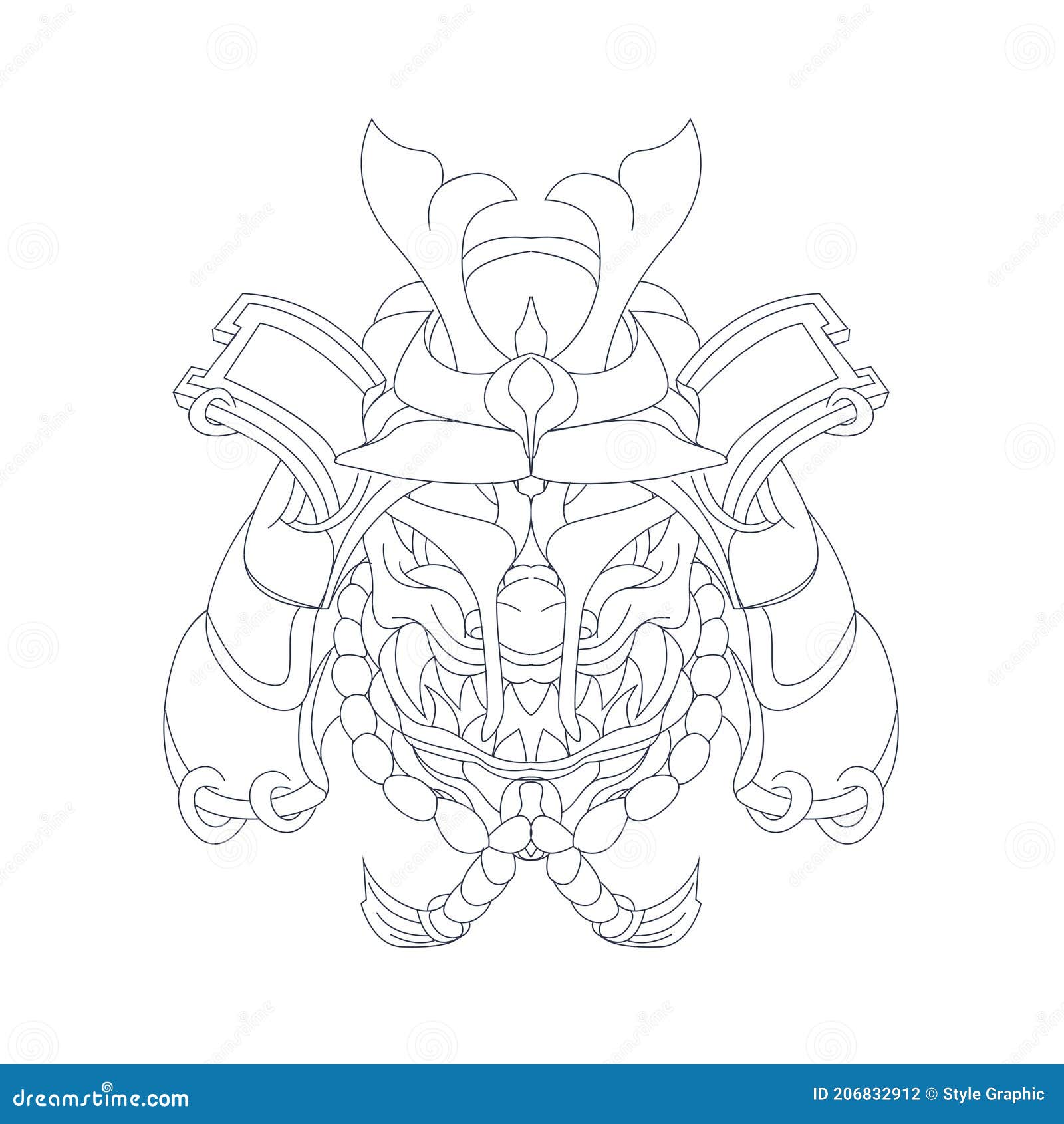 Vector Hand Drawn Illustration Stock Vector - Illustration of devil ...