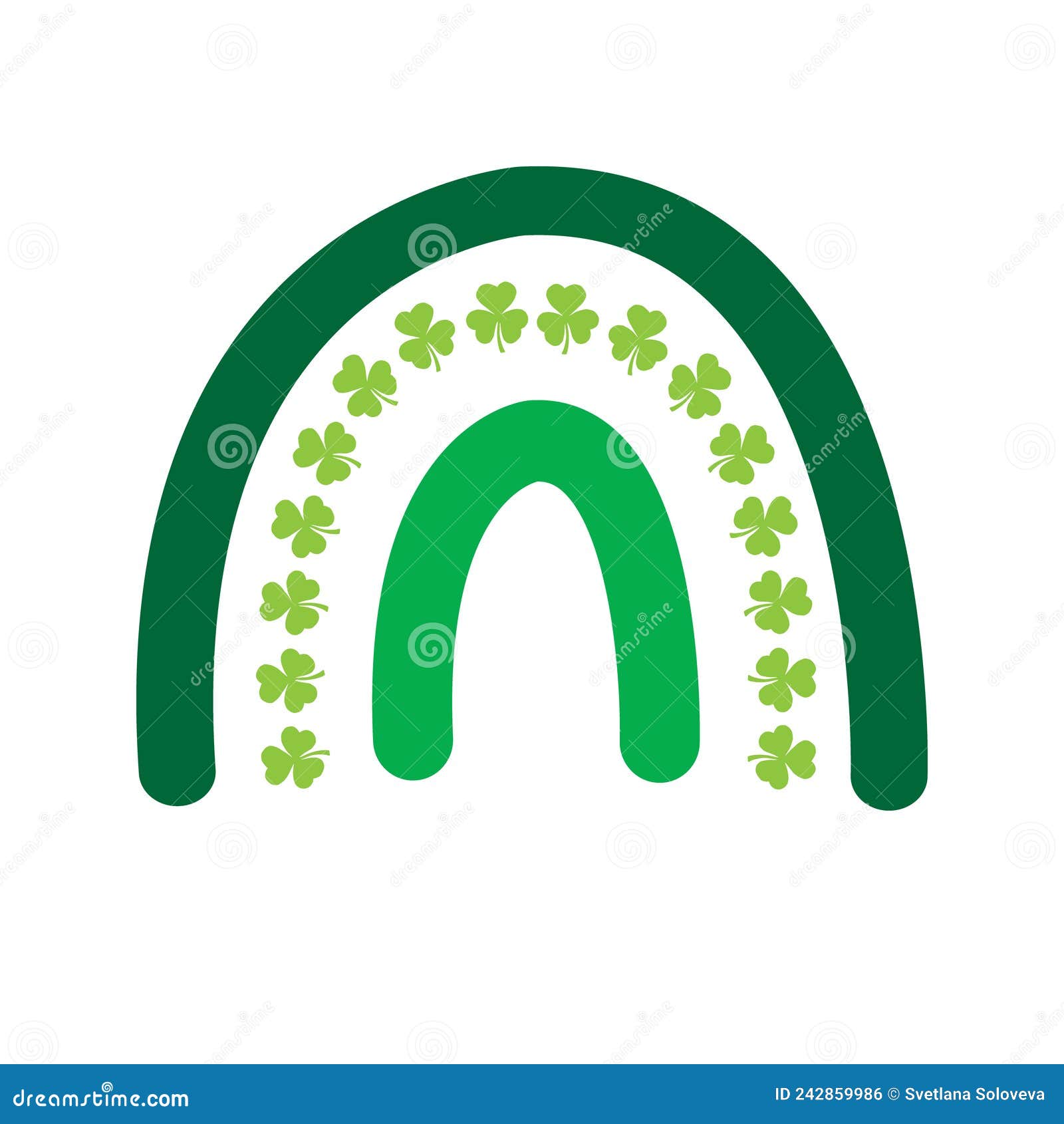 Flat Irish Icons With Square Frame Cartoon Vector | CartoonDealer.com ...