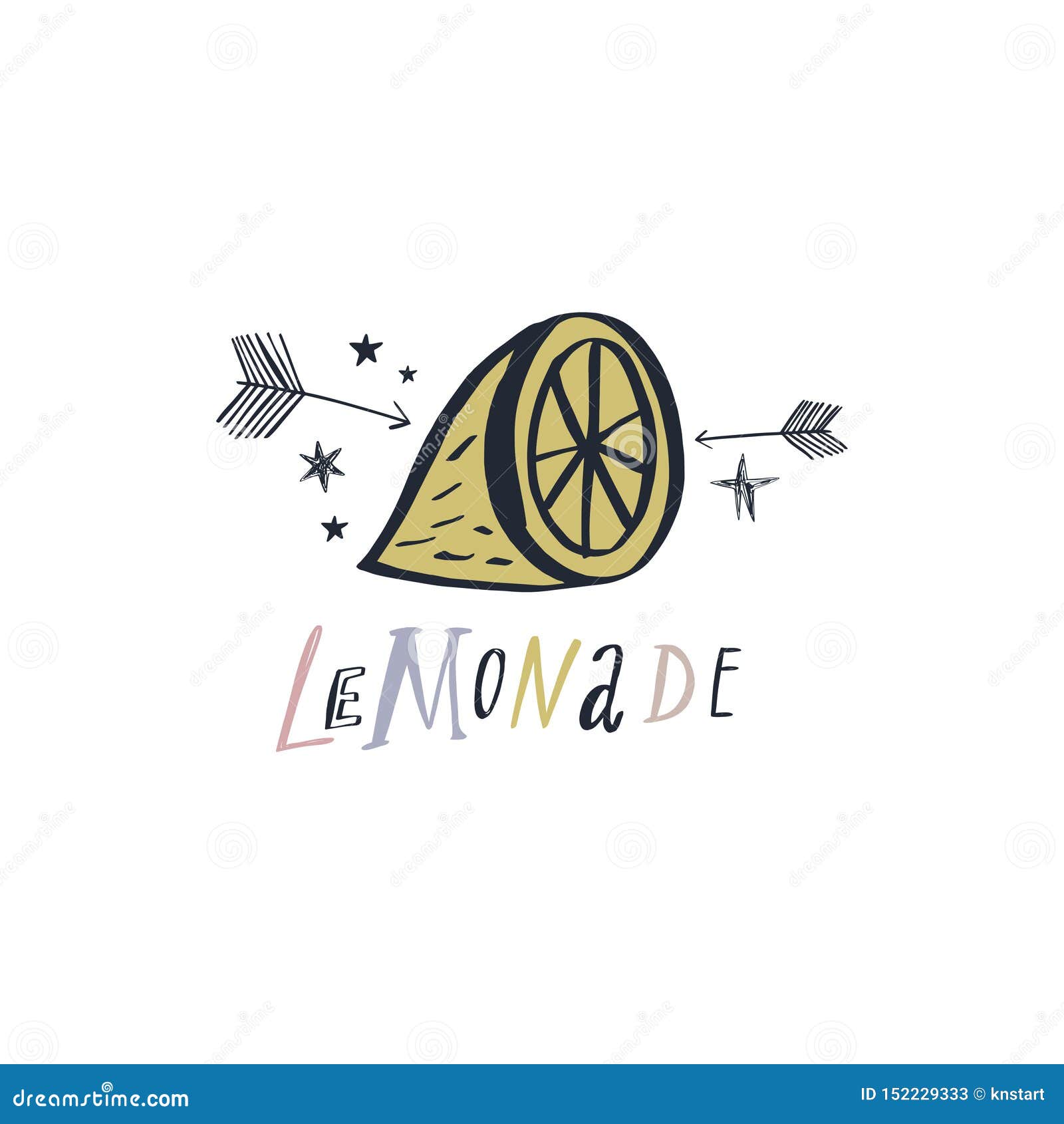 Vector Hand Drawn Lemon. Doodle Sketch. Good for Summer Design Stock ...