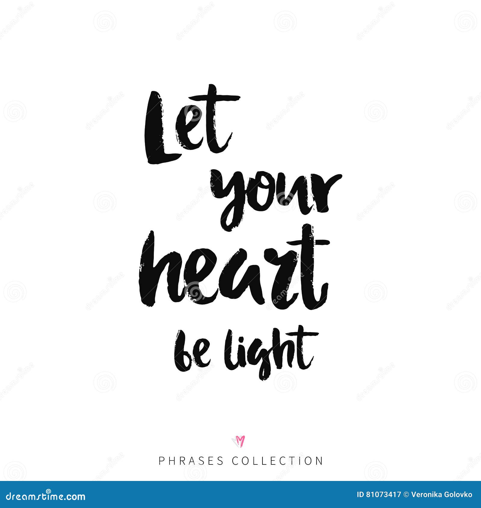 Vector Hand Drawn Lettering Poster Stock Vector - Illustration of ...