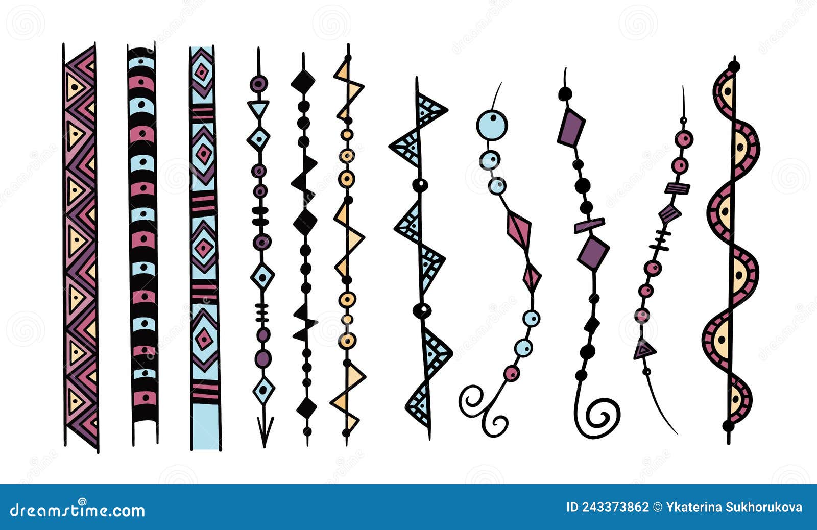 Vector Hand Drawn Line Border Set and Scribble Design Element. Stock ... Vector Hand Drawn Line Border Set and Scribble Design Element. Stock ...