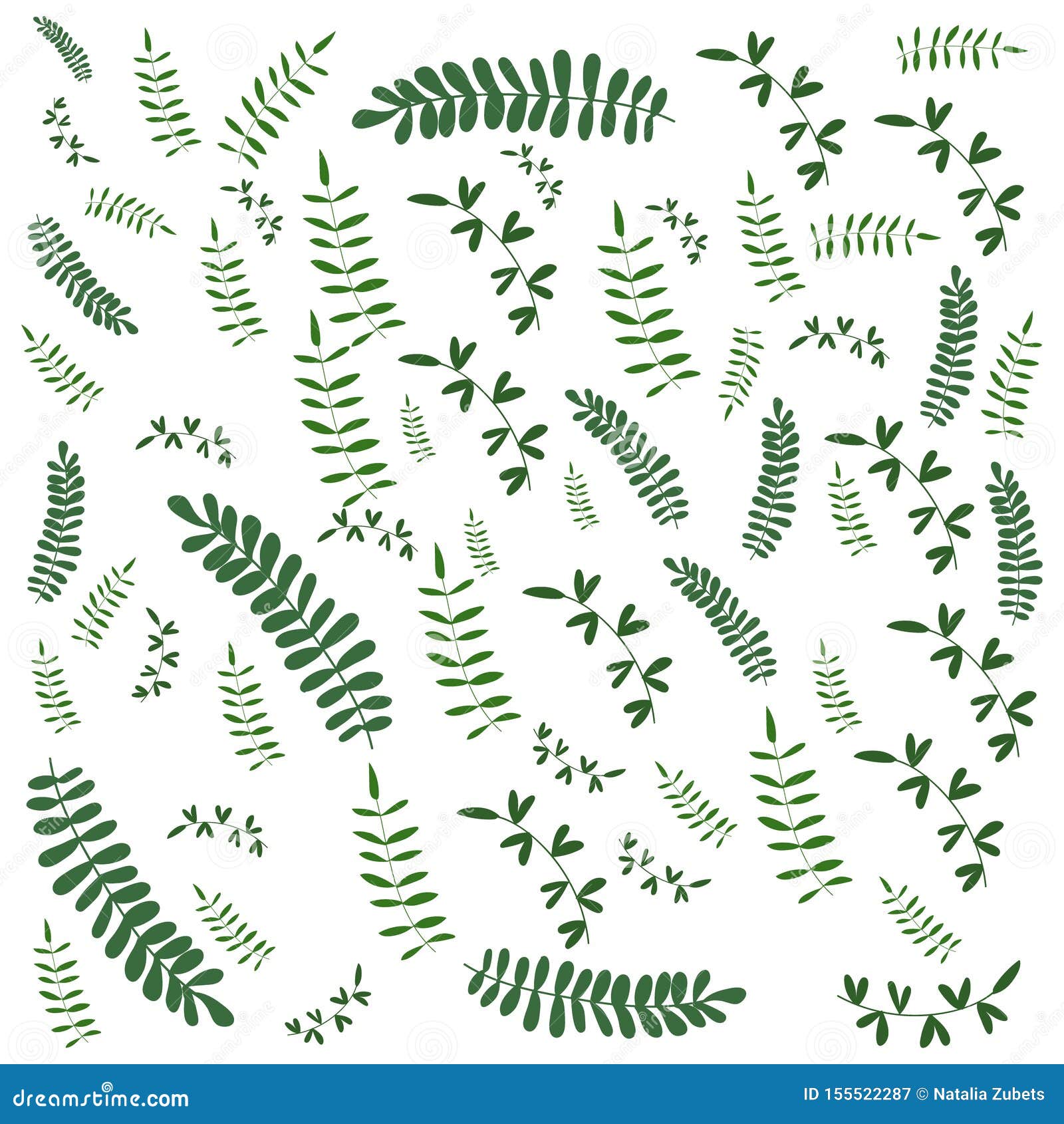 Simple plant pattern stock vector. Illustration of doodle - 155522287