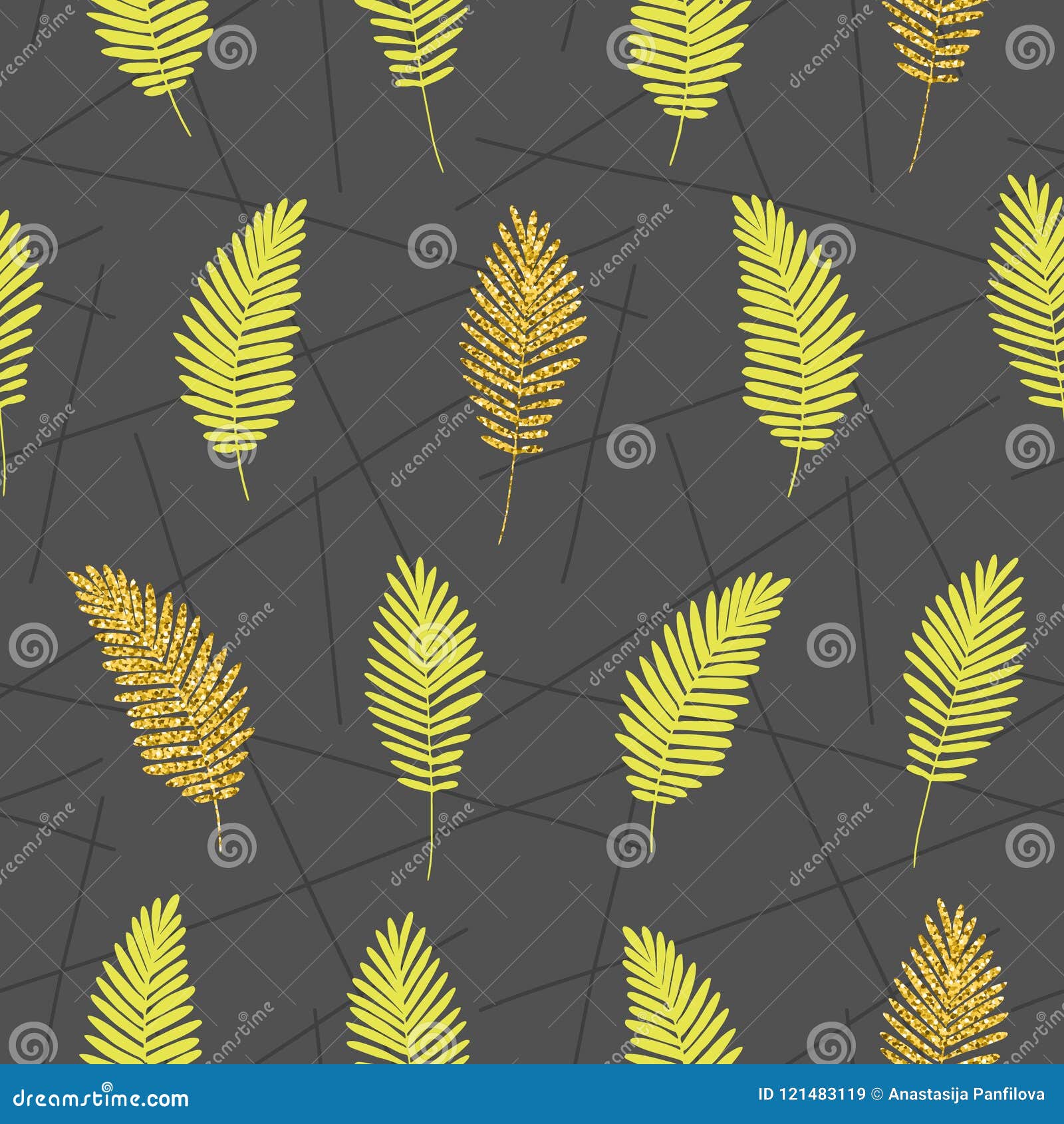 Leaf pattern. stock vector. Illustration of modern, floral - 121483119