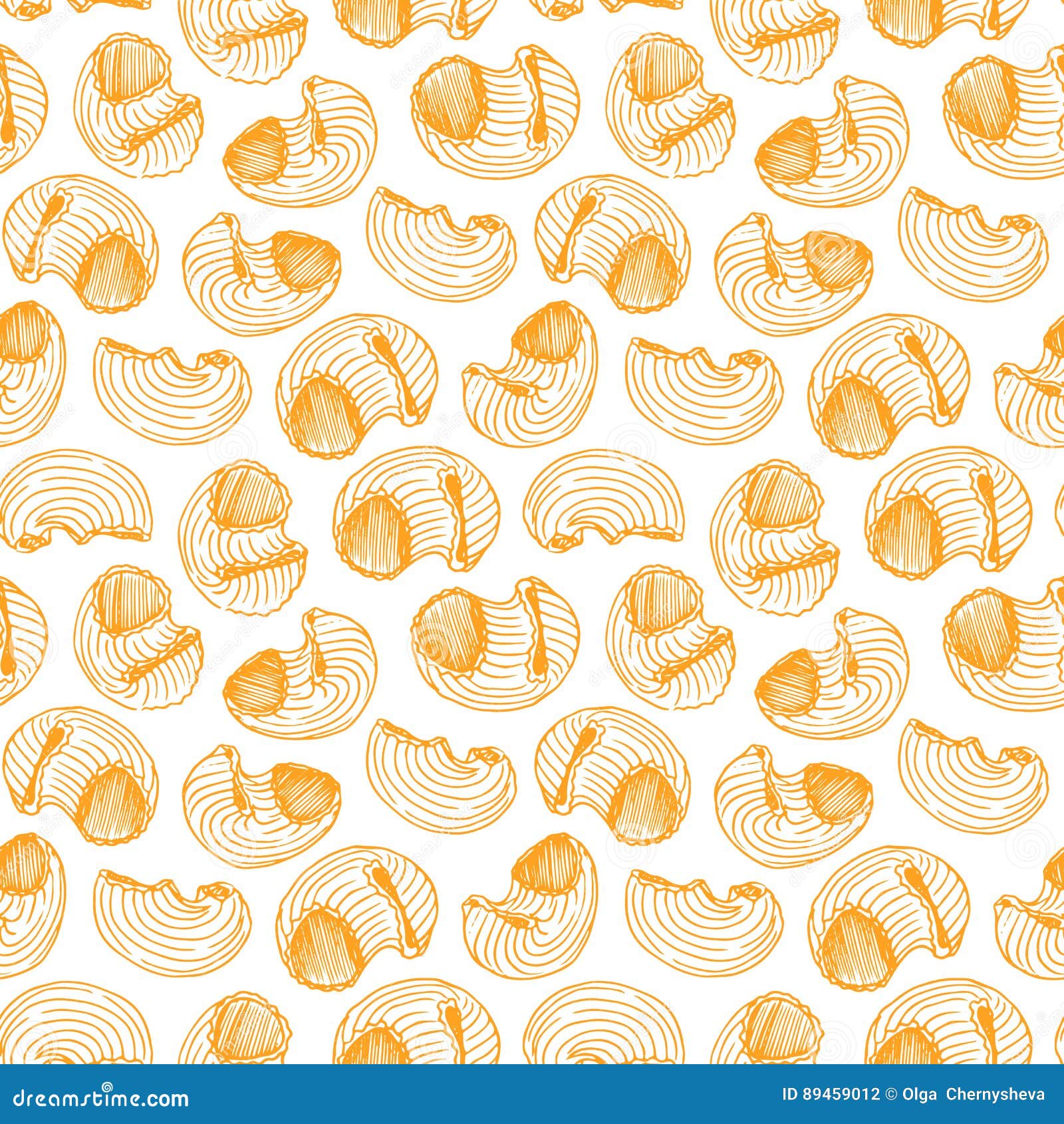 Pipe Rigate Pasta Mockup, Realistic Style Vector Illustration ...