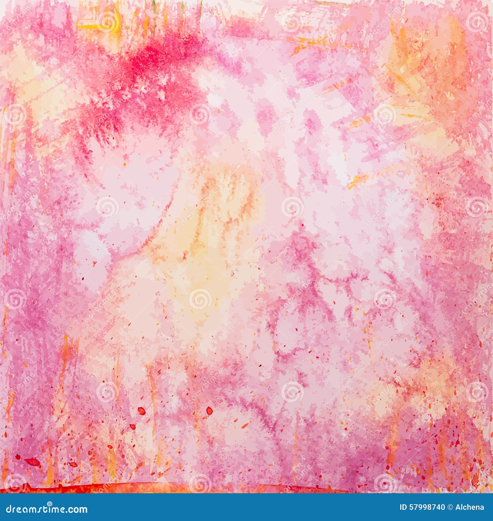 Vector Hand Drawn Pink Watercolor Background Stock Vector ...