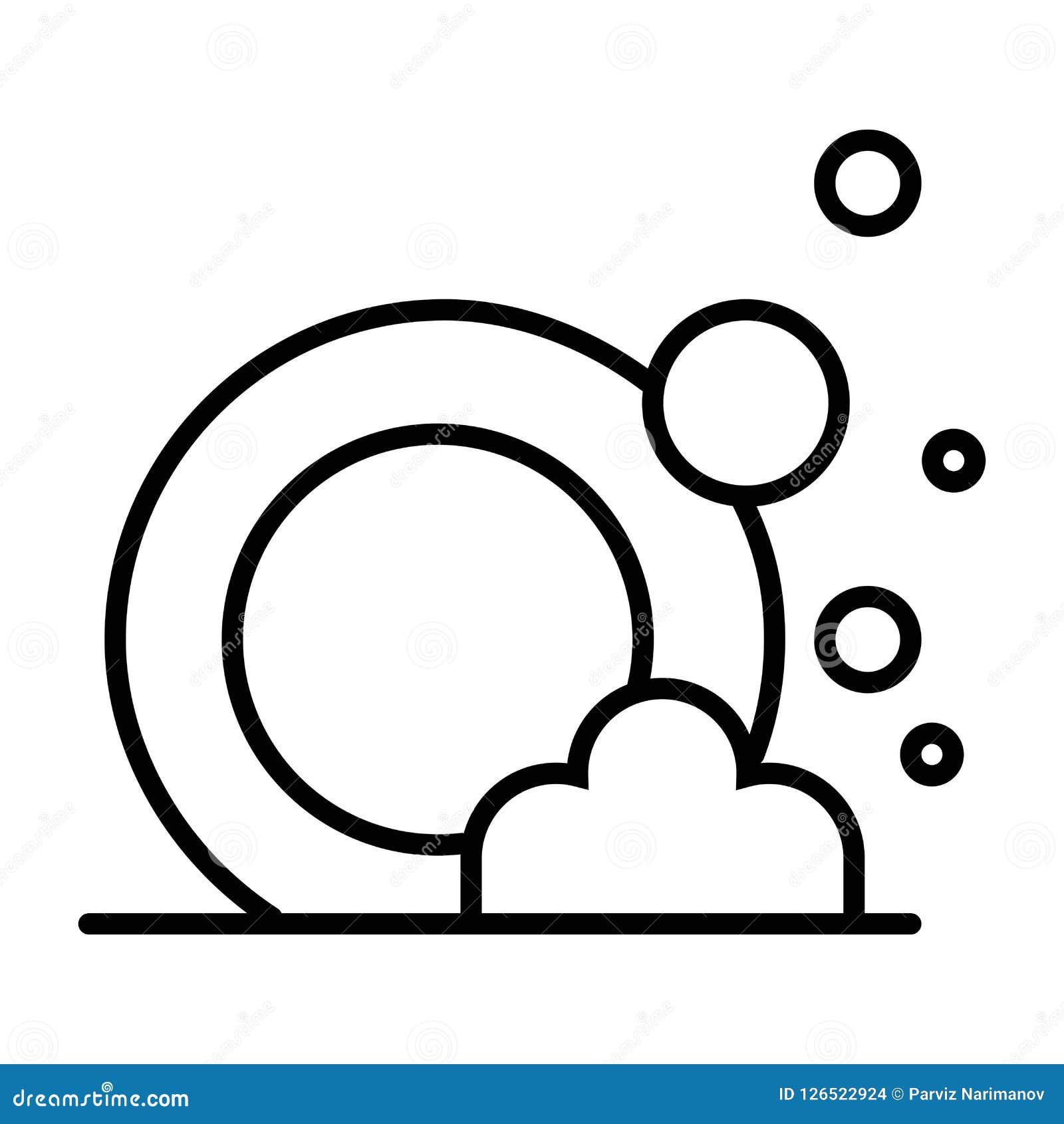 Vector hand drawn Plate stock illustration. Illustration of housework ...