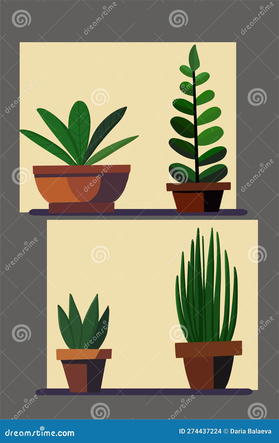 Vector Hand Drawn Pot Plant Stock Vector - Illustration of collection ...