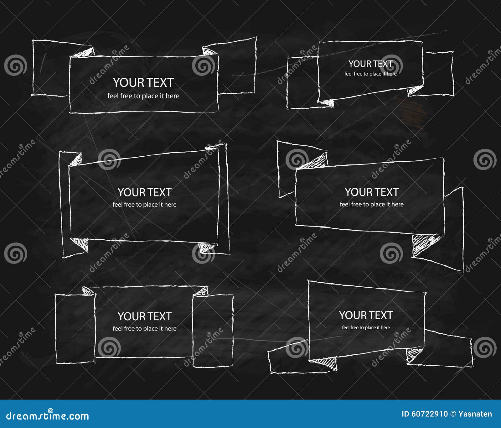 Vector Hand-drawn Scribble Origami Banner Stock Vector - Illustration ...