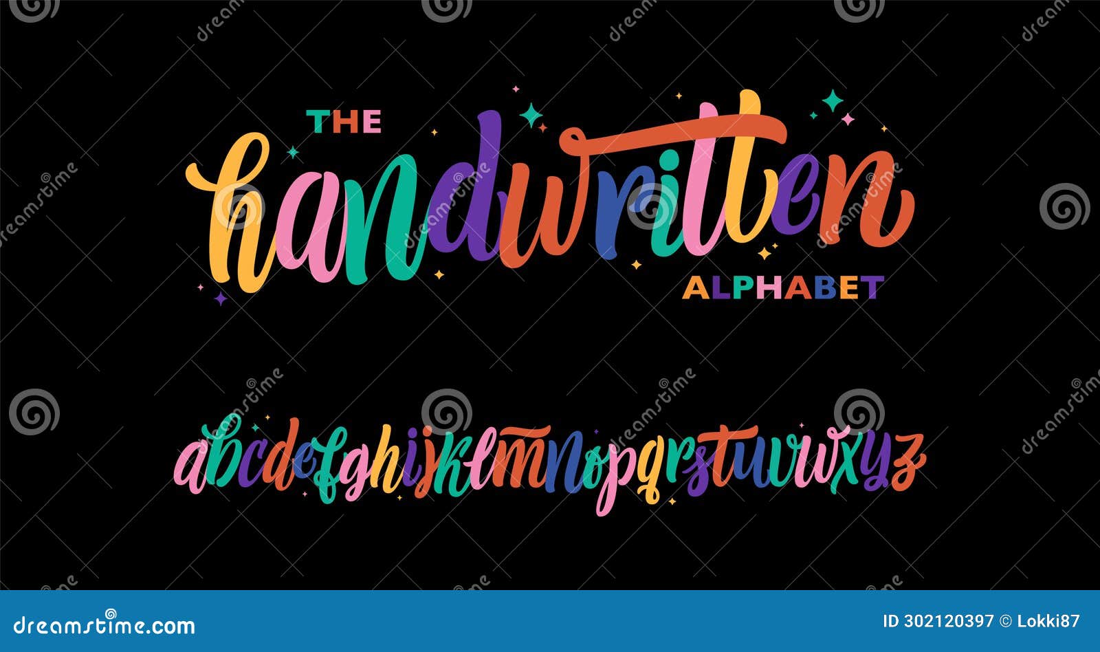 Vector Hand Drawn Script Alphabet. Brush Paint Letters. Decorative ... Vector Hand Drawn Script Alphabet. Brush Paint Letters. Decorative ...