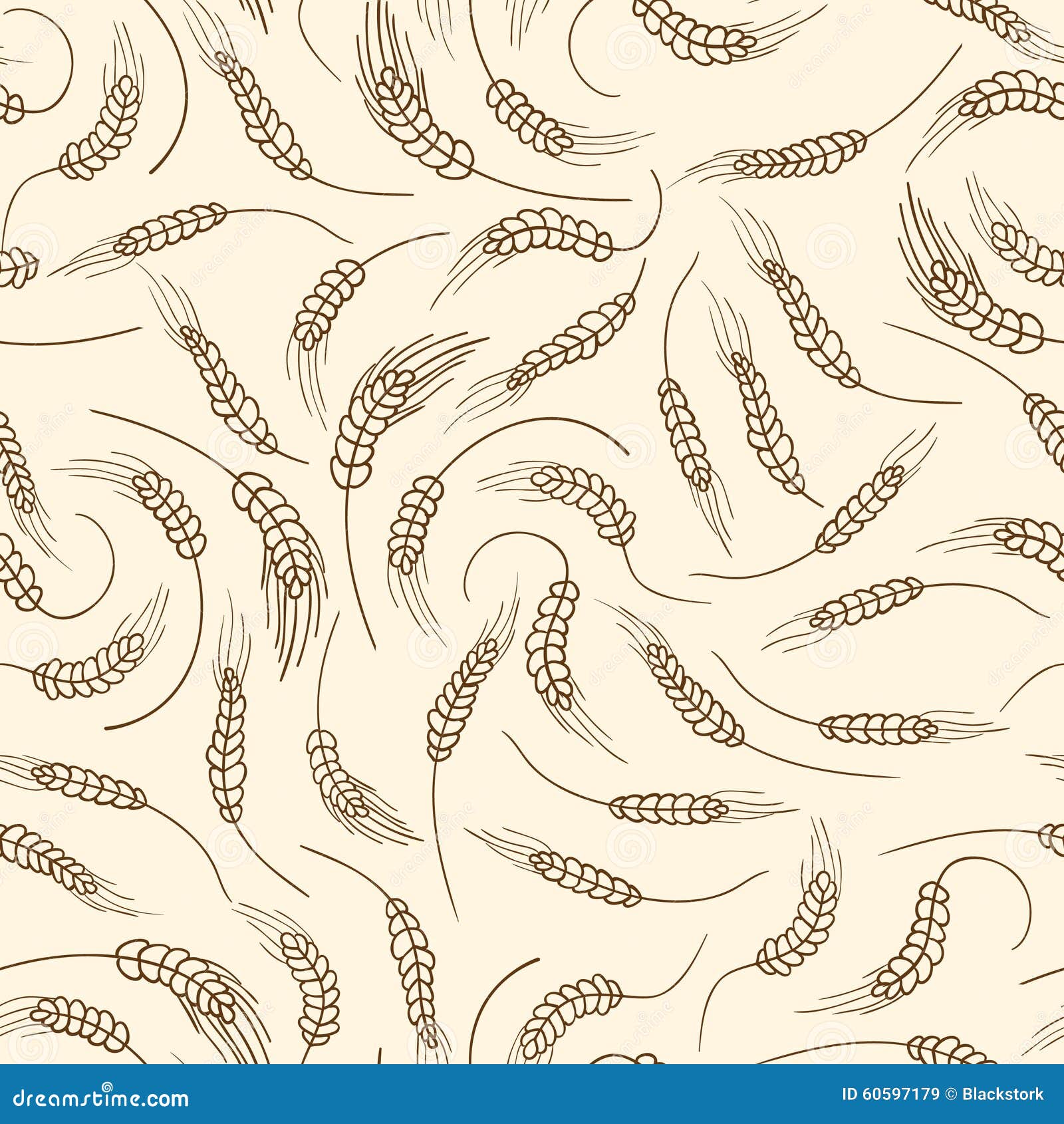 Vector Hand Drawn Seamless Country Pattern Stock Vector - Illustration ...