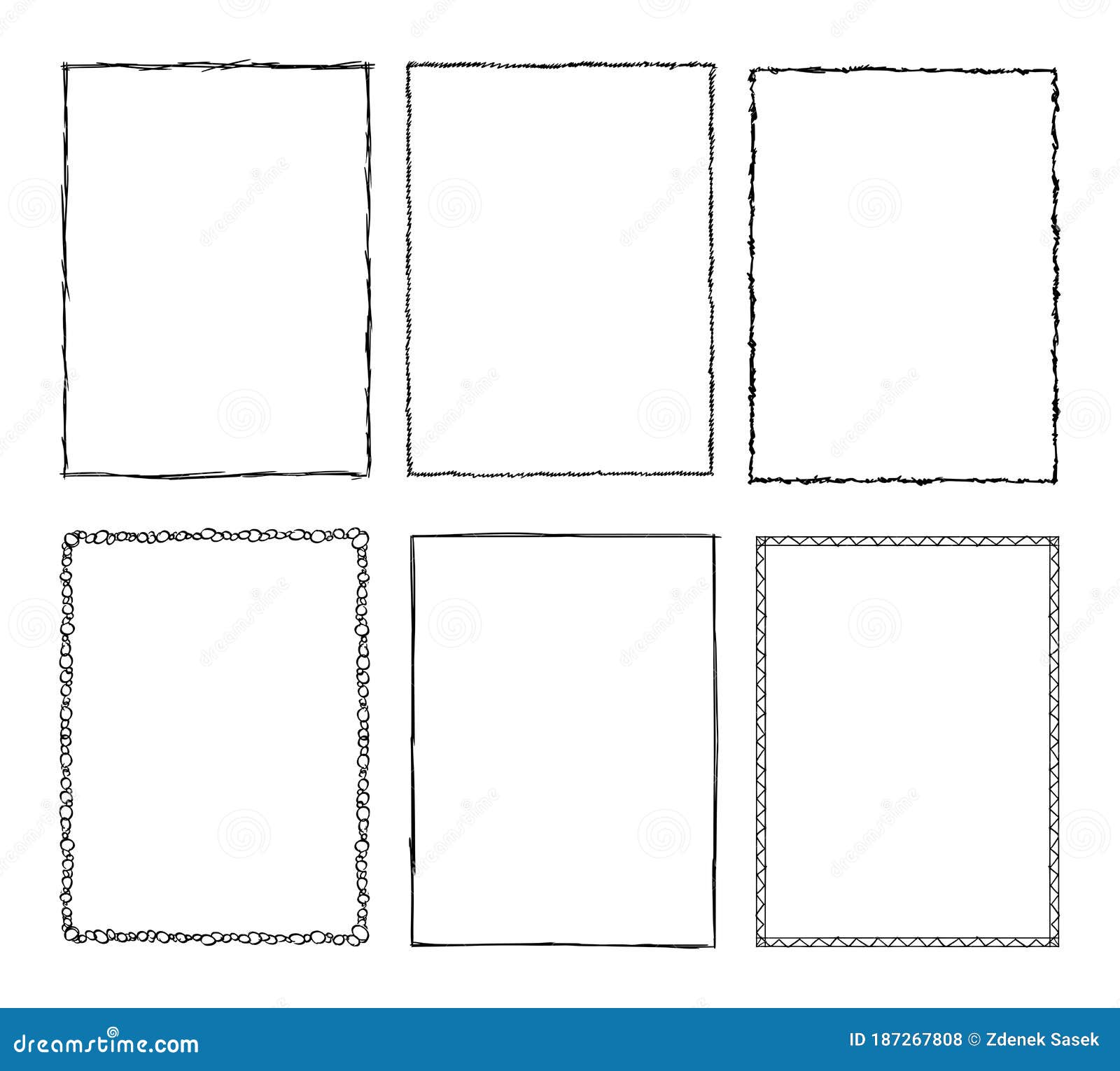 Vector Hand Drawn Set of Vintage Old Grunge Sketchy Doodle Ornamental ...