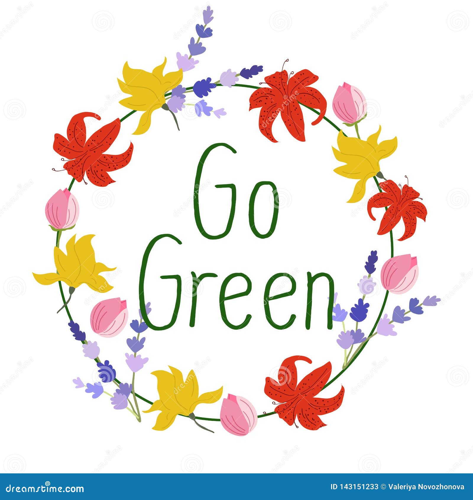 Vector Hand Drawn Sign.Calligraphy Go Green. Go Green Logo. Vector ...