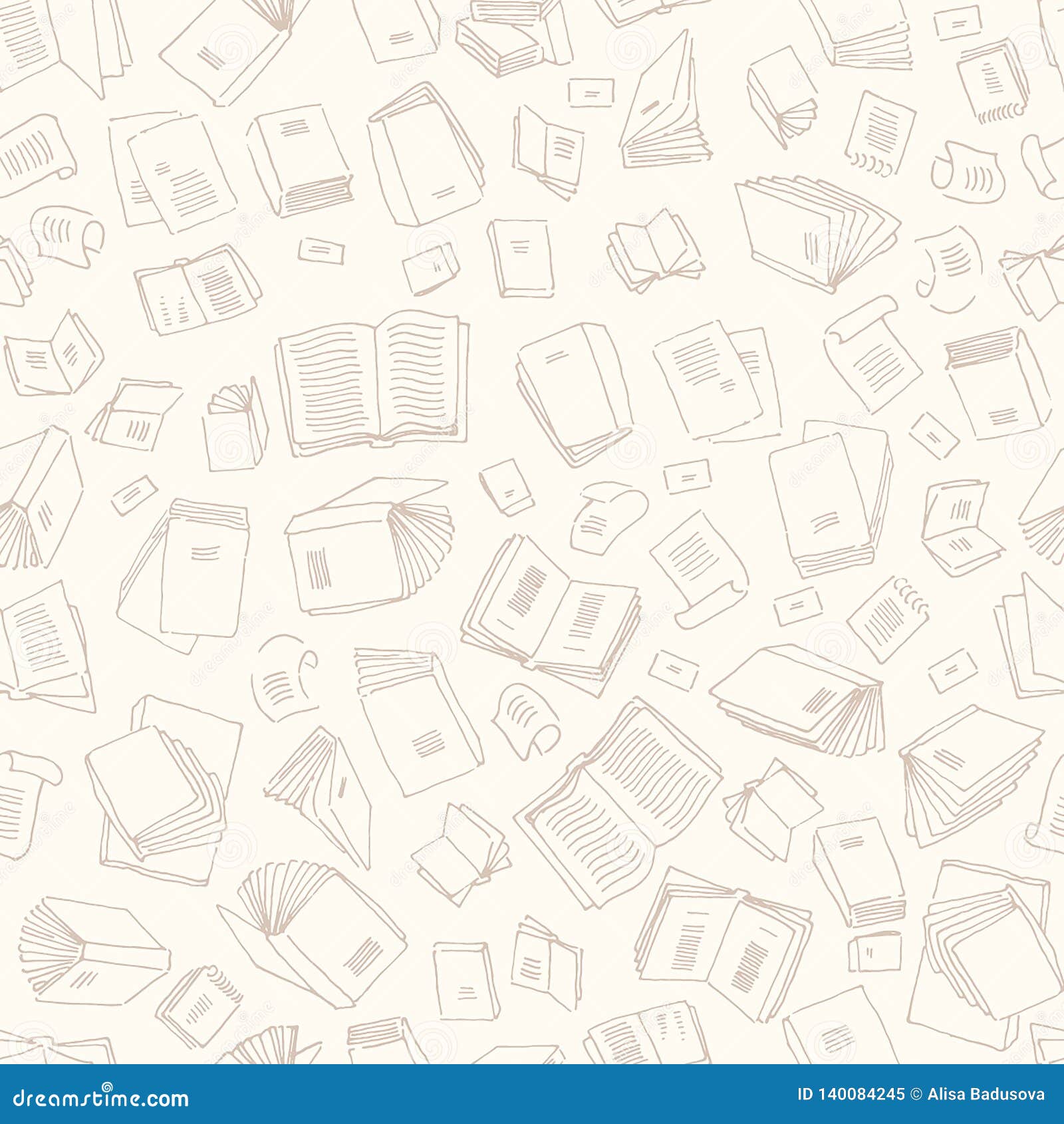 Books Seamless Texture Vertically And Horizontally. Bookshelf ...