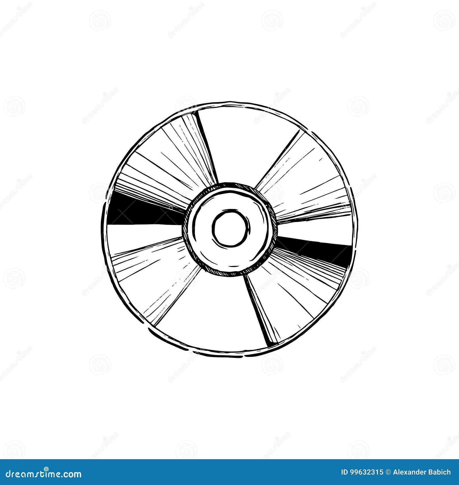 Illustration of Compact Disc Stock Vector - Illustration of compact ...