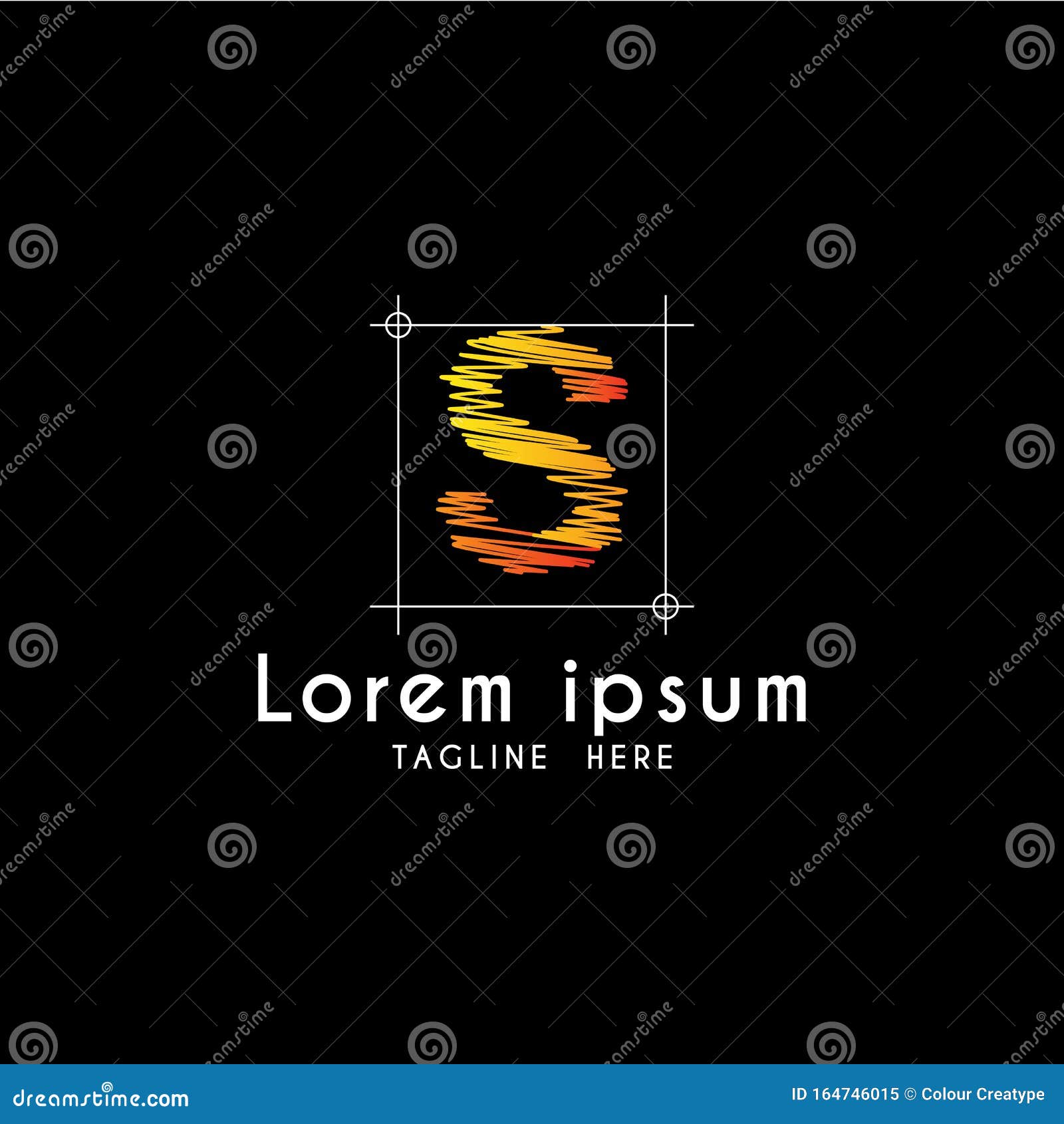 Vector Hand Drawn Sketch Letter S Logo Vector Stock Vector ...