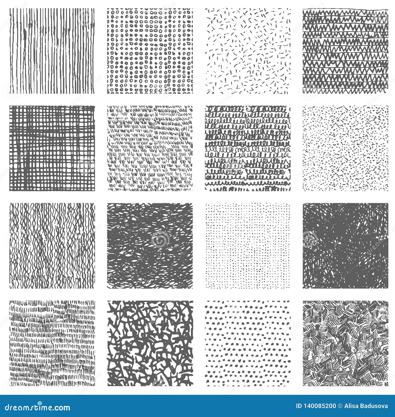 Vector Hand Drawn Sketch of Simple Pattern Illustration on White ...