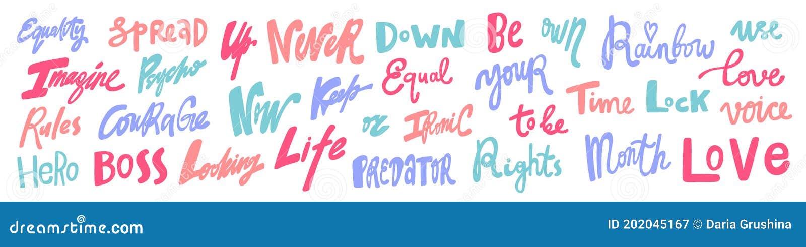 Vector Hand Drawn Sticker Logo Words Set Collection. Stock Vector ...