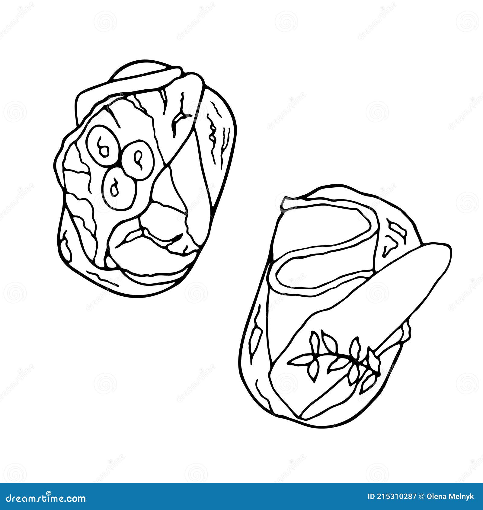 Vector Hand-drawn Tapas. Spanish Cuisine Dish. Design Sketch Element ...