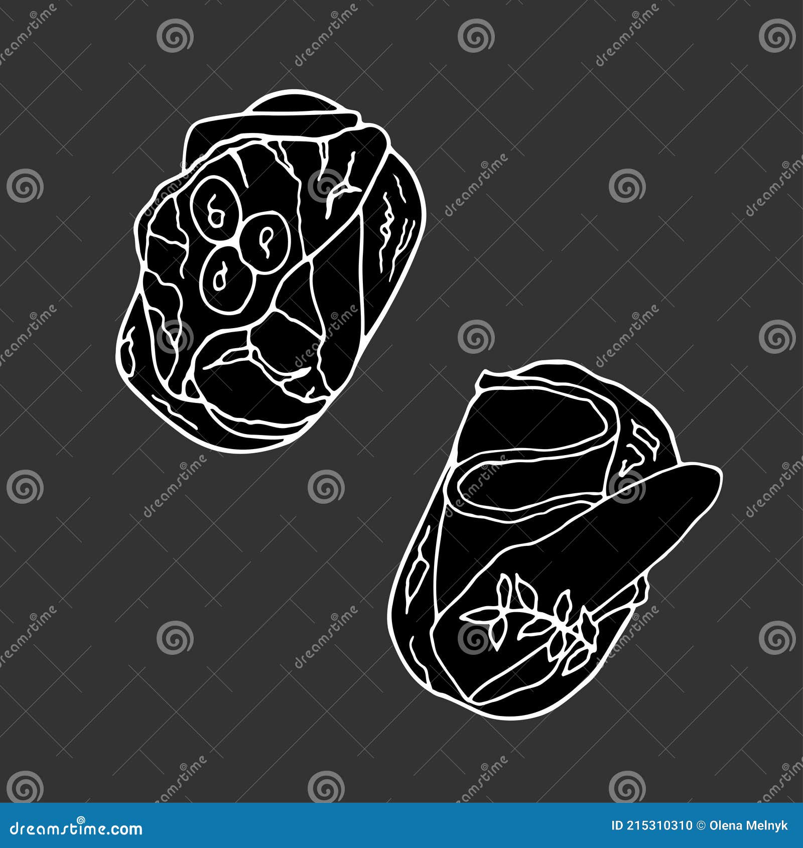 Vector Hand-drawn Tapas. Spanish Cuisine Dish. Design Sketch Element ...