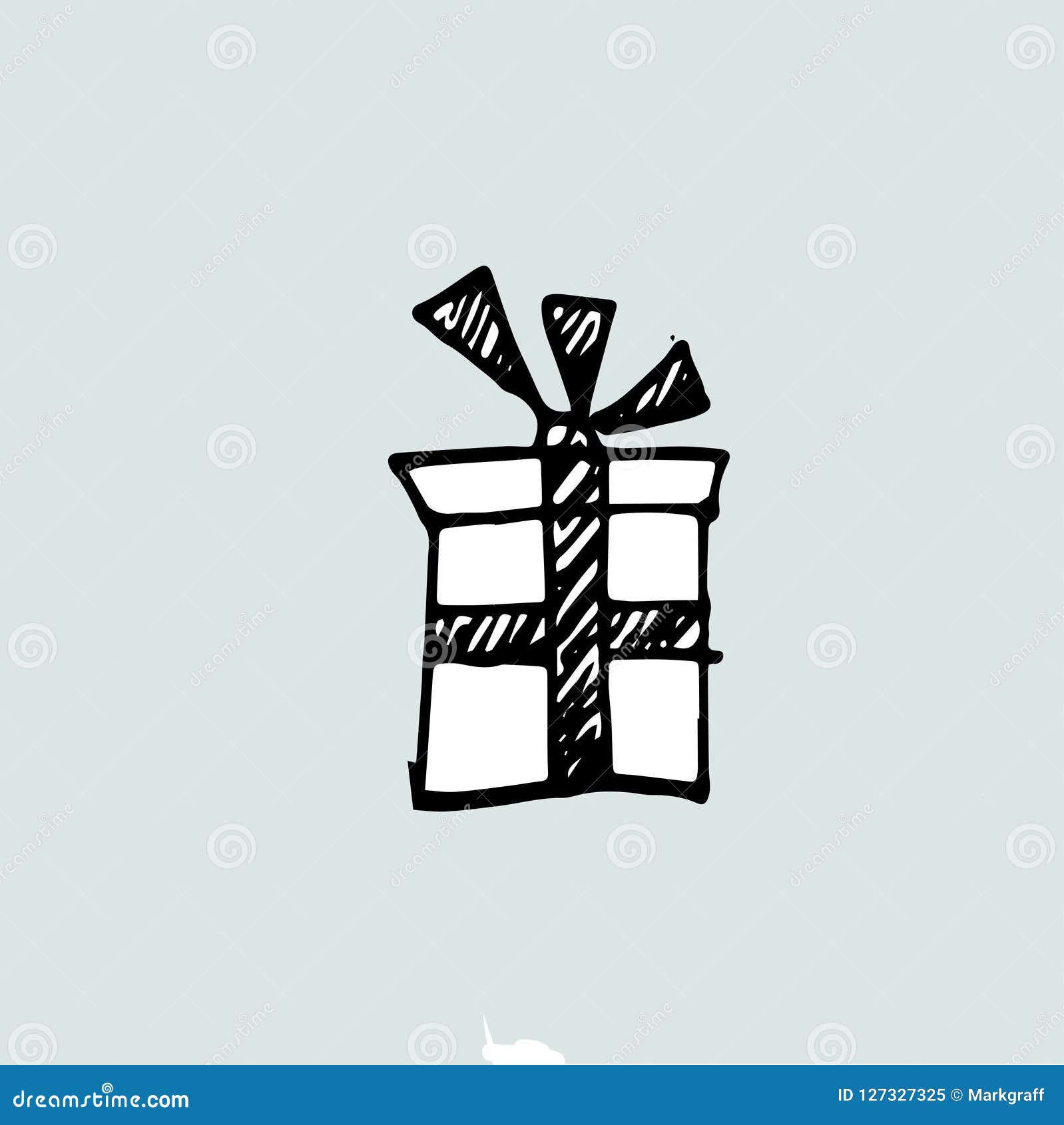 Gift Idea, Drawing Boxes with Ribbon. Hand Drawn. Stock Vector ...