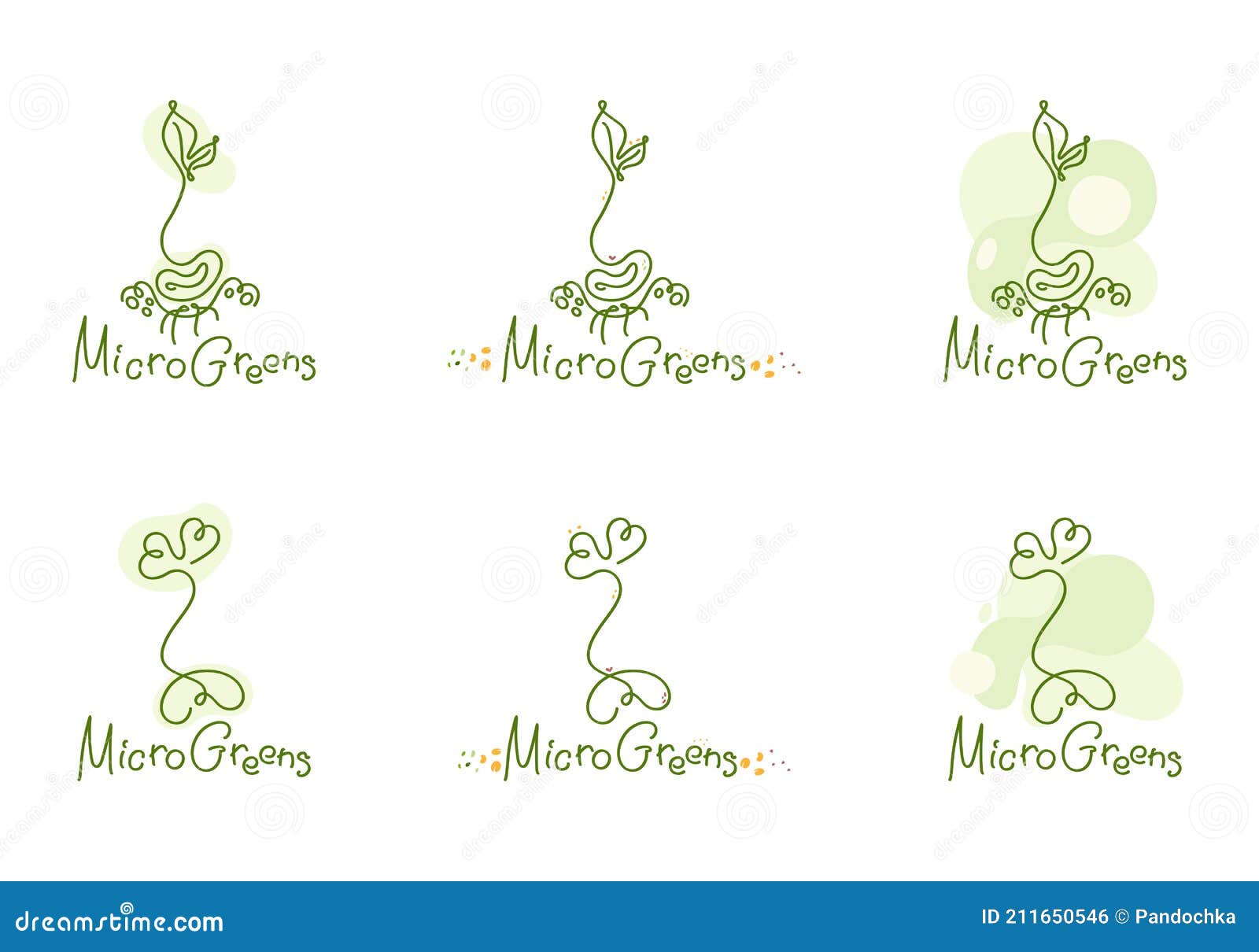 Microgreens or Baby Greens , Lettering, Logo Stock Vector ...