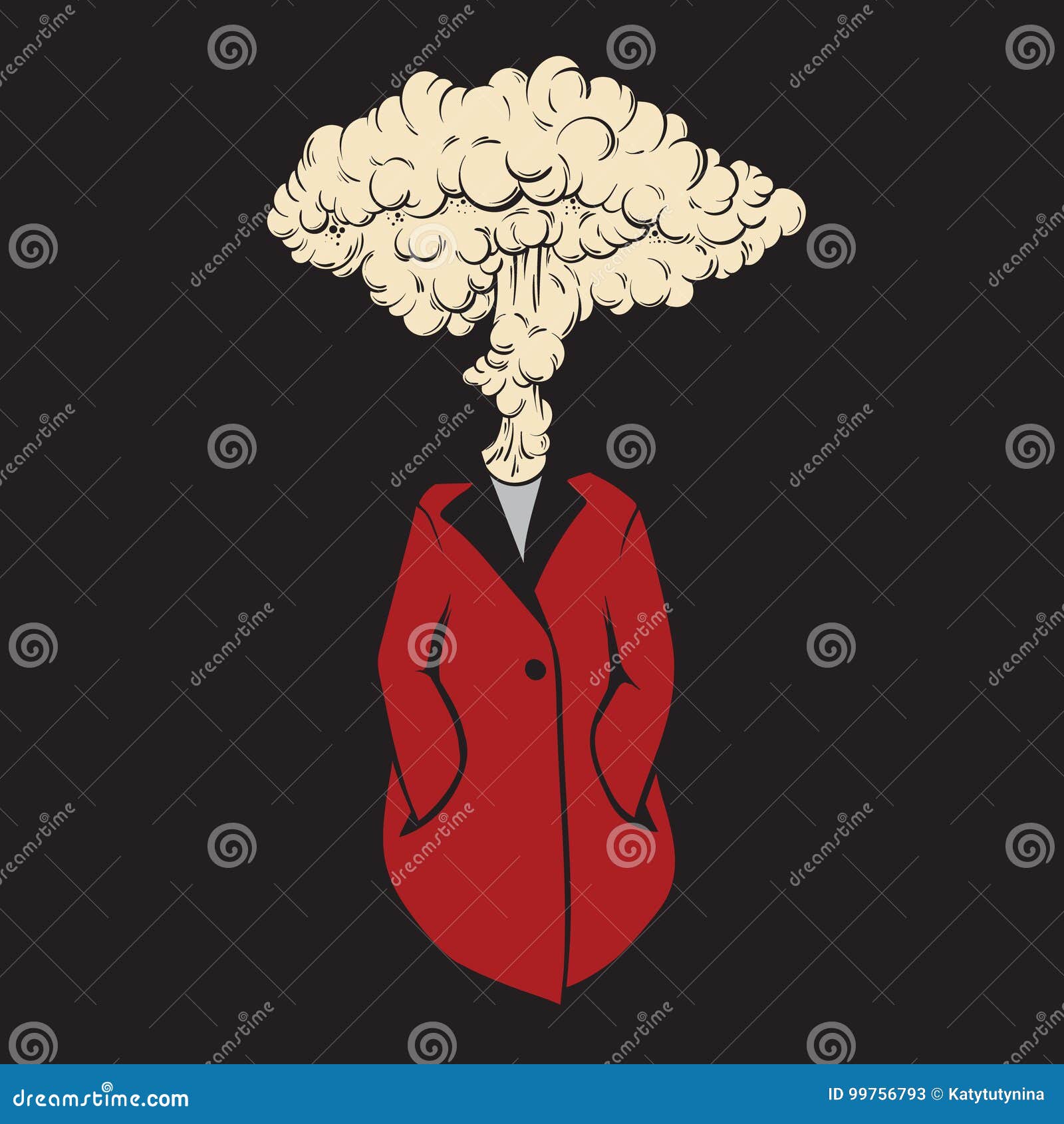 Vector Hand Drawn Unique Illustration Stock Vector - Illustration of ...