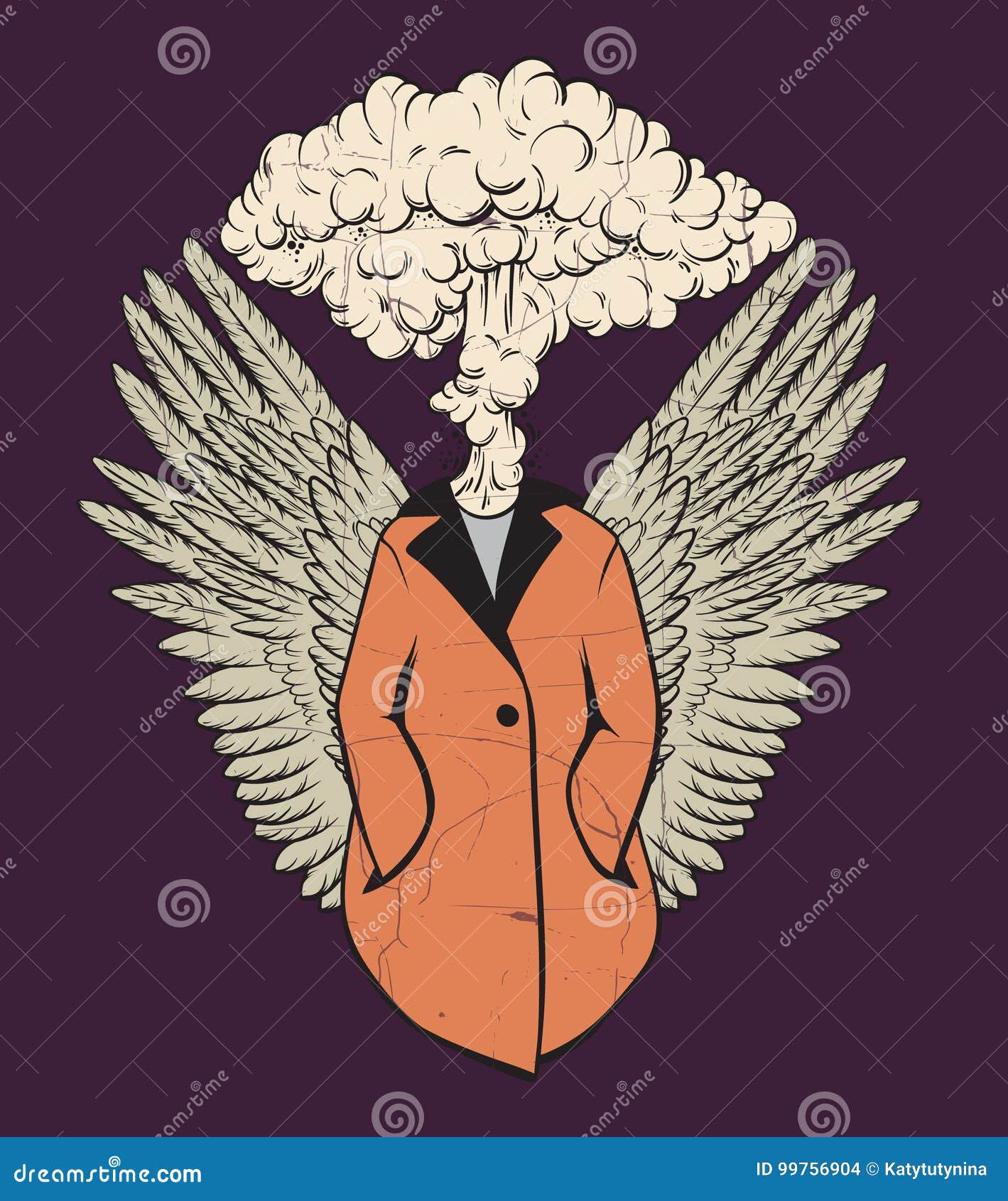 Vector Hand Drawn Unique Illustration Stock Vector - Illustration of ...