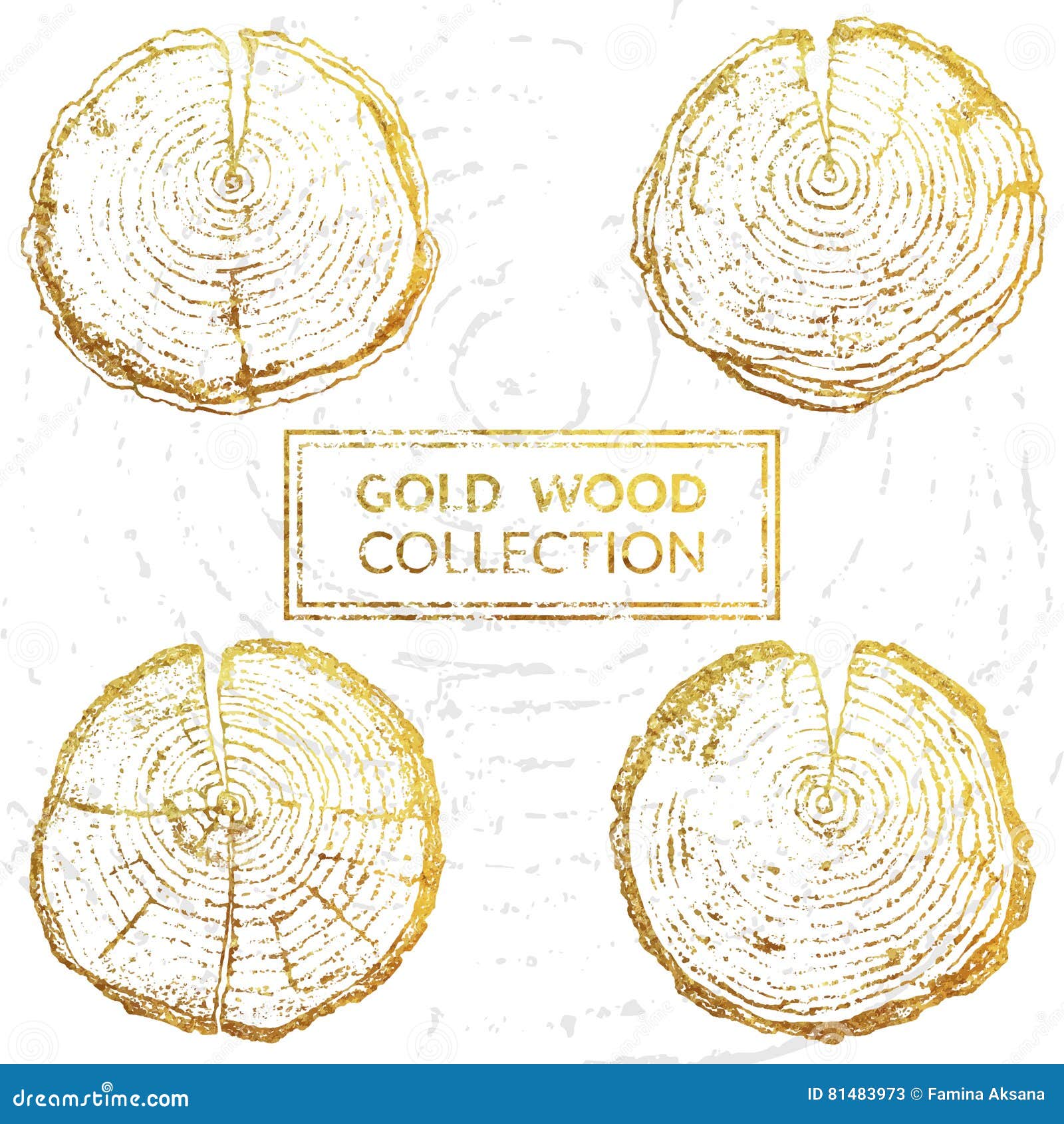 Vector Hand Drawn Wood Set Isolated on White Backdrop Stock Vector ...