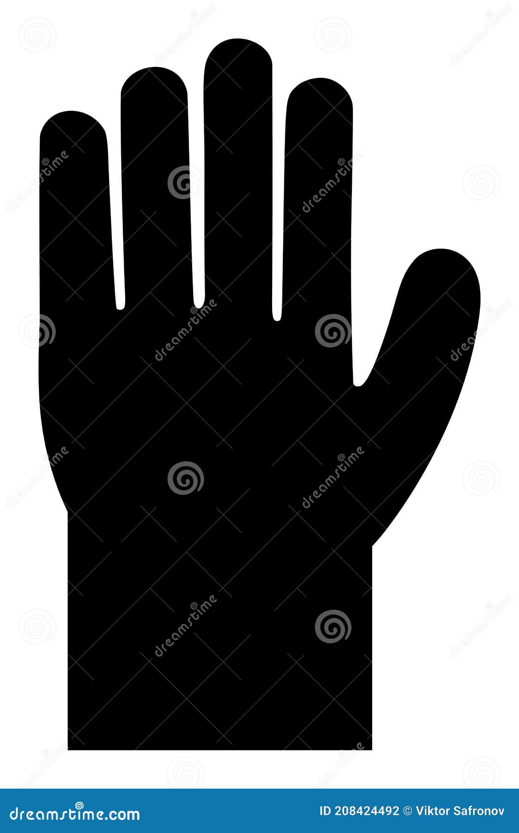 Vector Hand Flat Icon Image Stock Vector - Illustration of vector ...