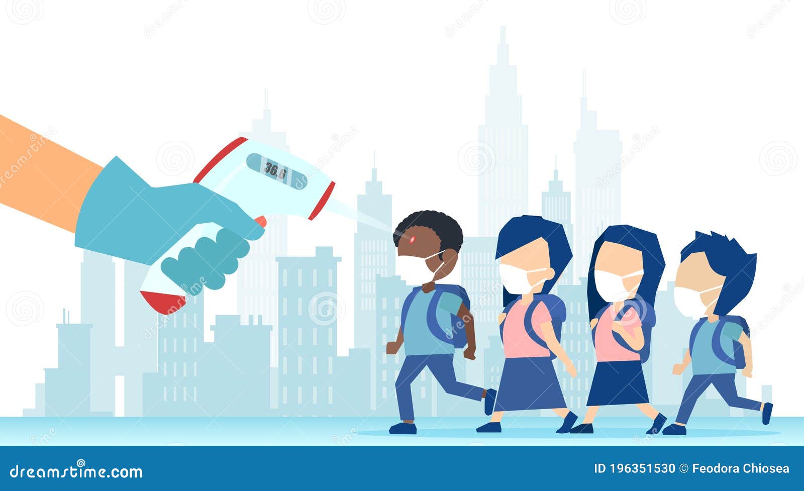 Temperature Check Students Stock Illustrations – 13 Temperature Check ...