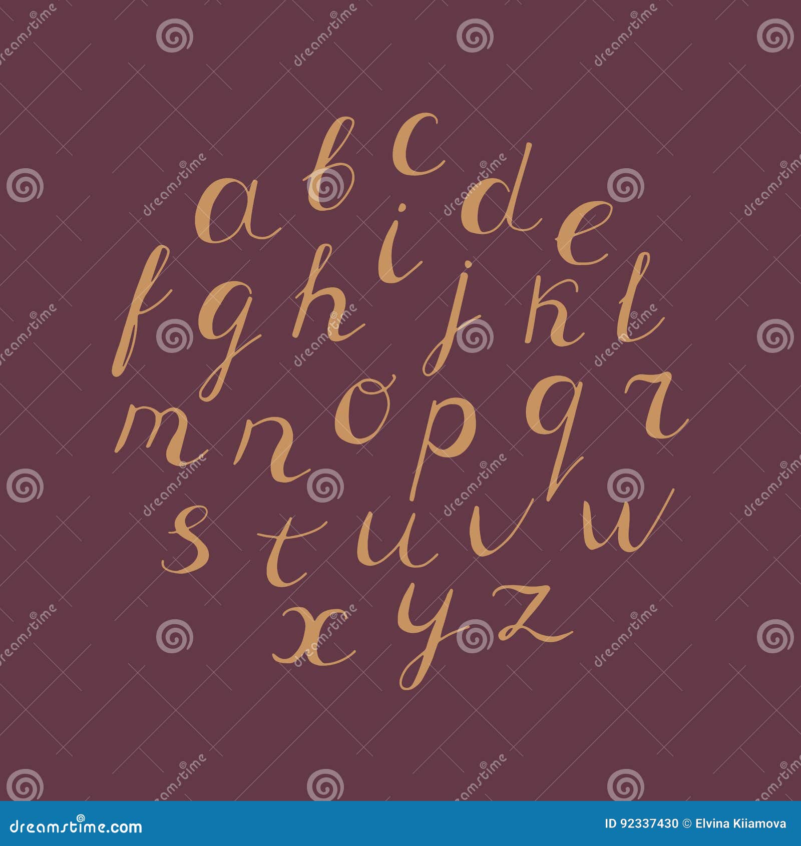 Vector hand lettering. stock illustration. Illustration of calligraphy ...