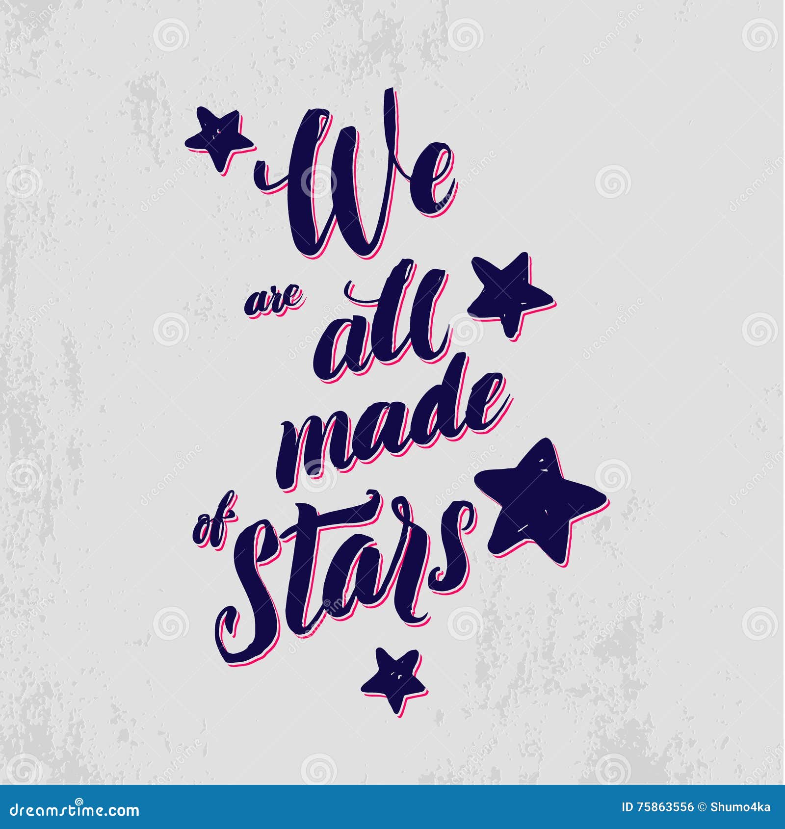 Vector Hand Lettering Message. Handmade Calligraphy, Drawn Letters ...