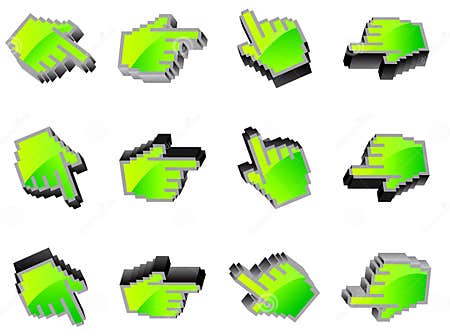 Vector hand mouse symbol stock vector. Illustration of pixel - 11133292