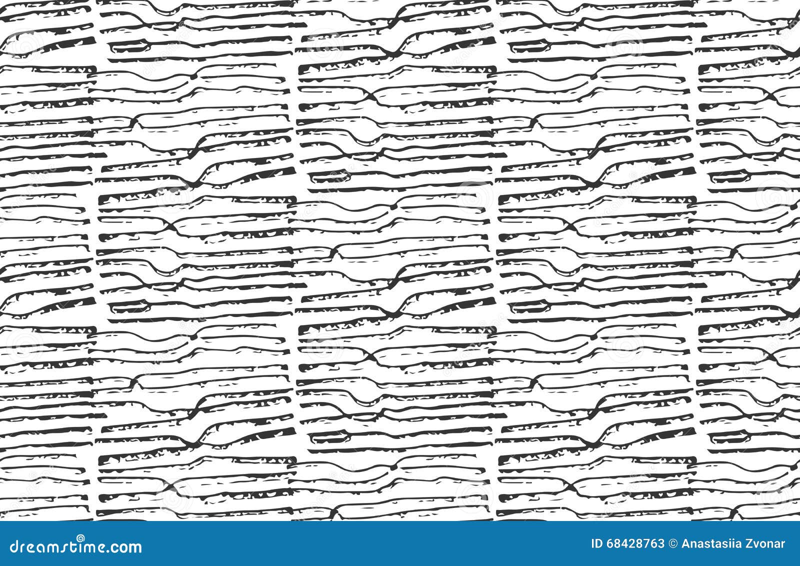 Vector Hand Painted Ink Lines. Background with Color Black Stock Vector ...