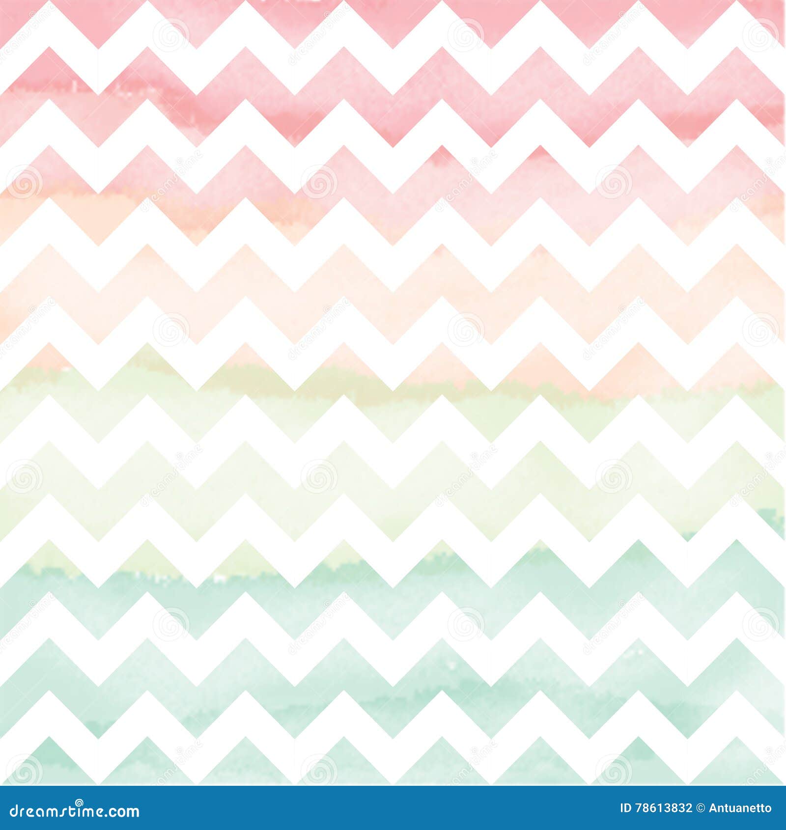 Watercolor Chevron With White Background. Seamless Pattern For Fabric ...
