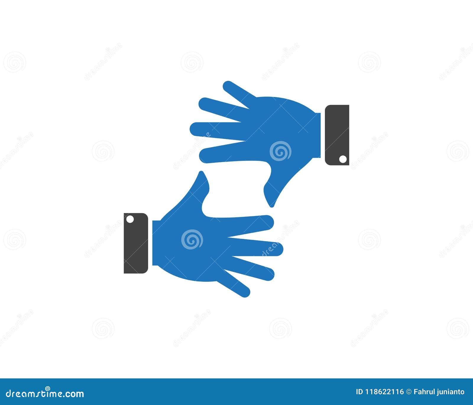 Vector - Hand Stylized Logo Stock Vector - Illustration of color, blue ...