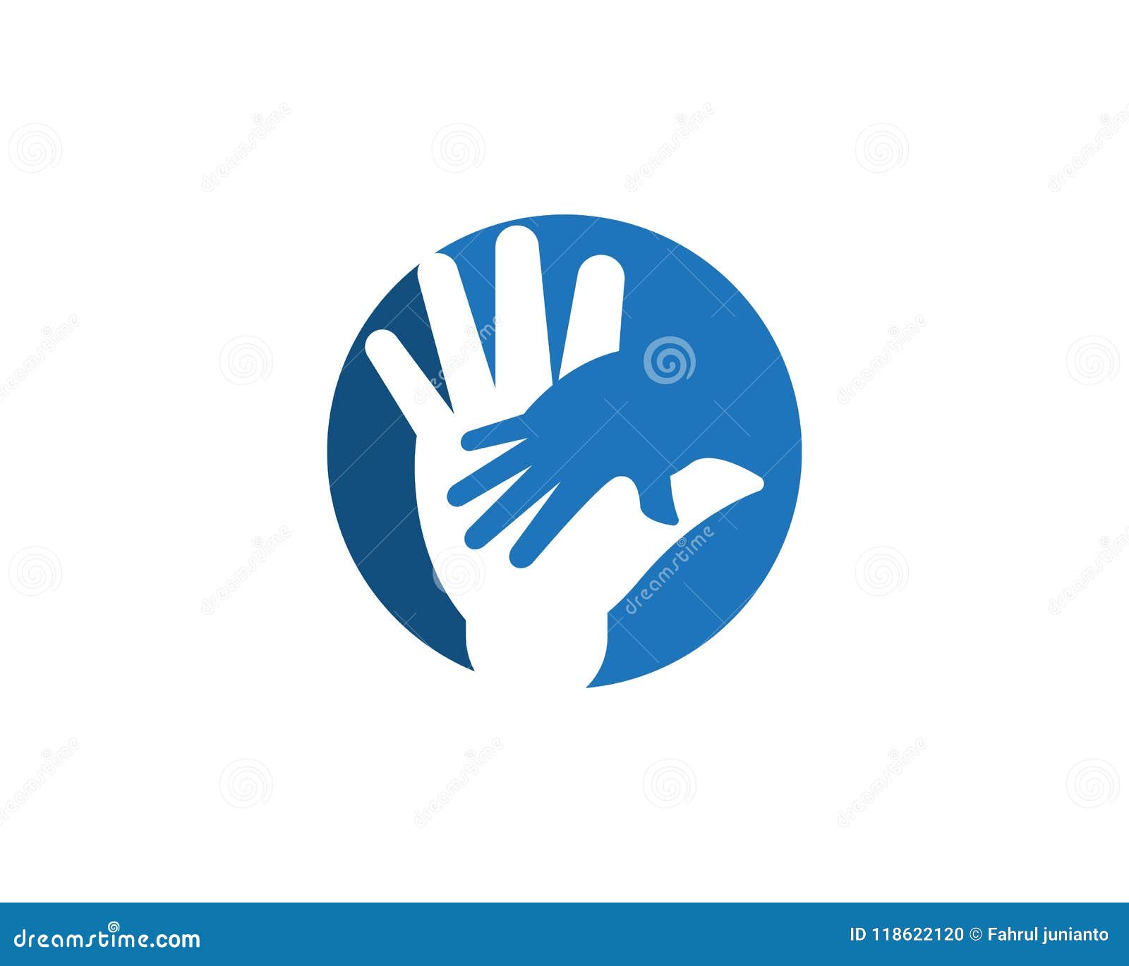 Vector - Hand Stylized Logo Stock Vector - Illustration of hand ...
