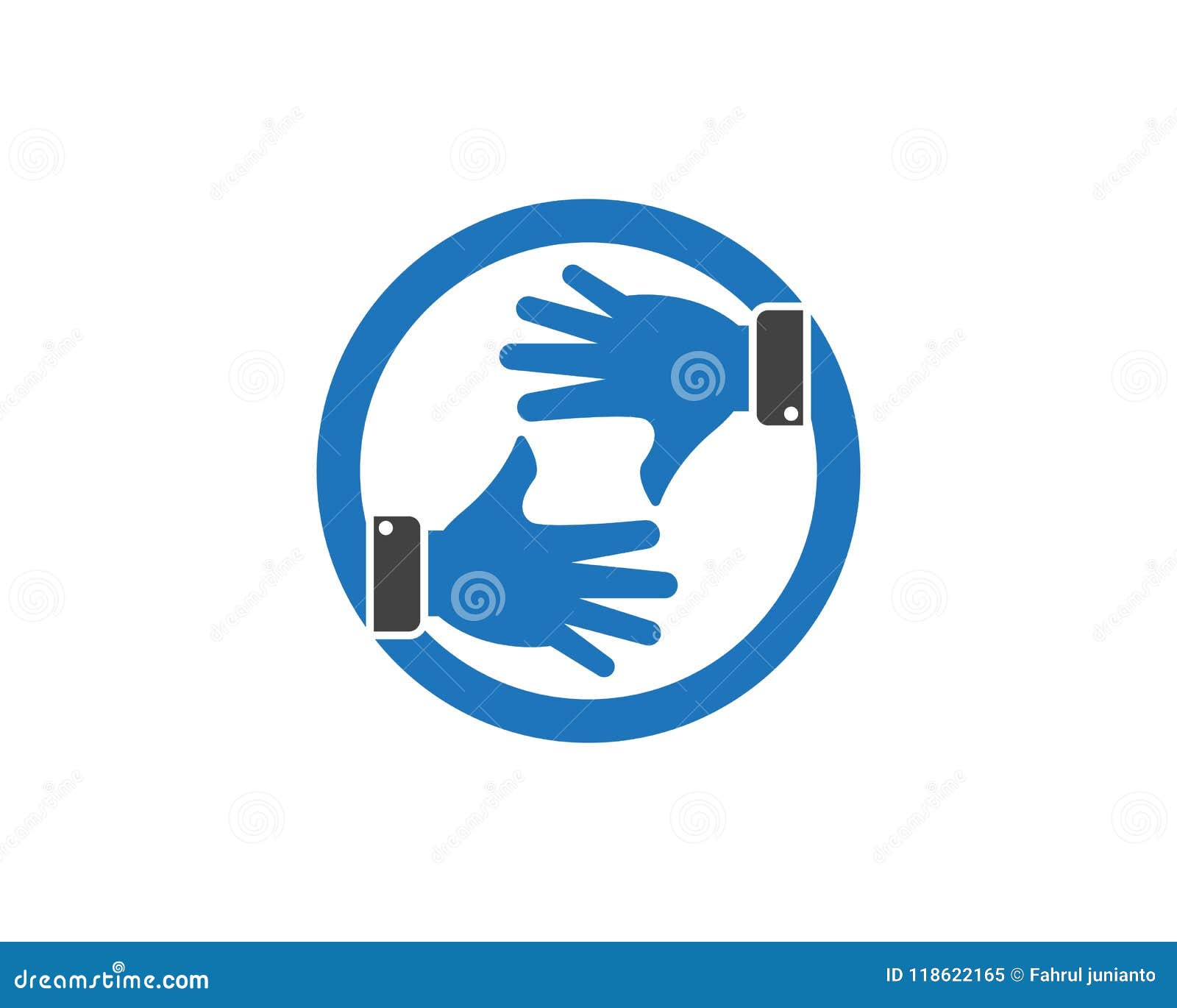 Vector - Hand Stylized Logo Stock Vector - Illustration of blue, color ...