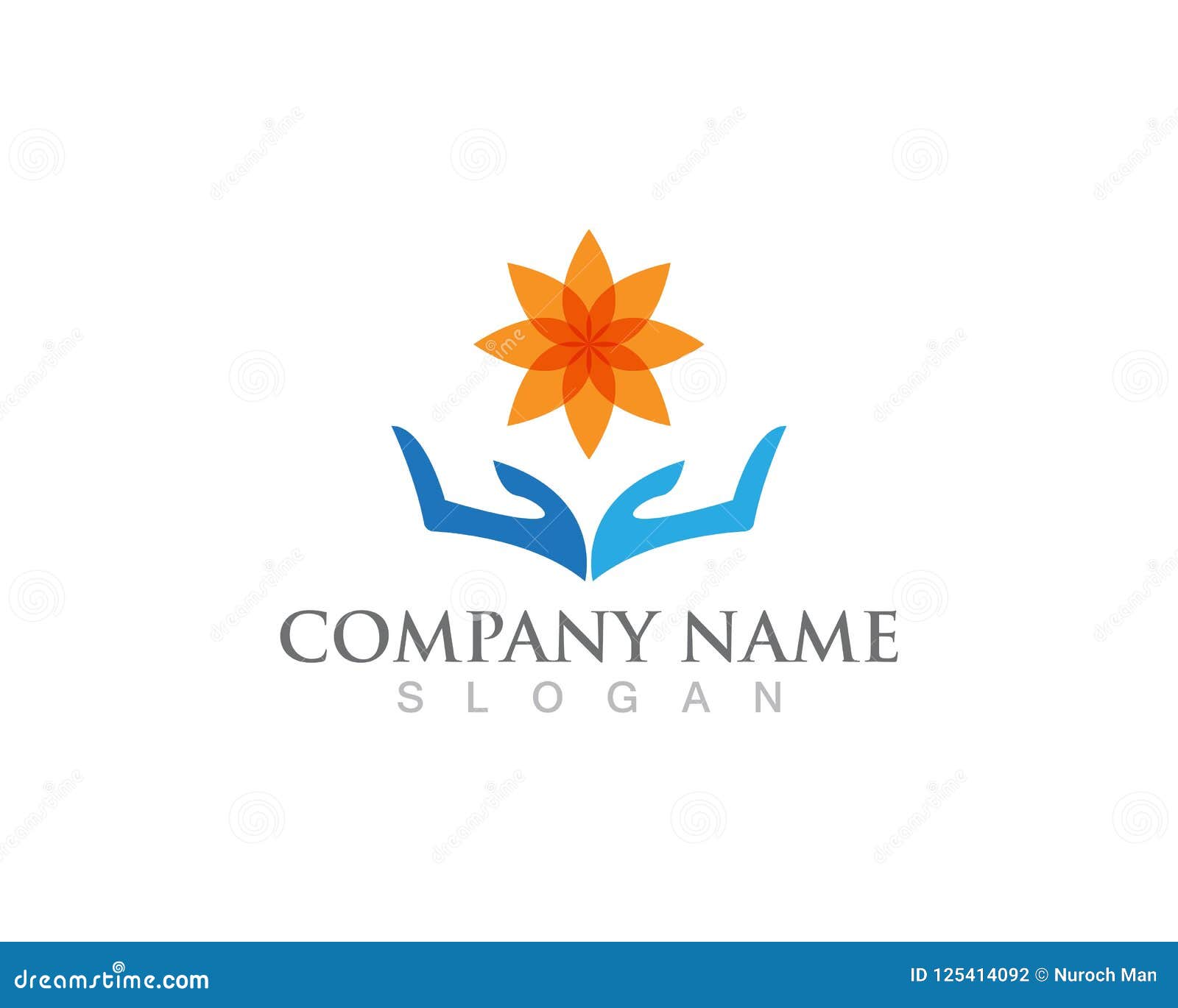 Vector - Hand Stylized Logo Stock Vector - Illustration of finger, blue ...