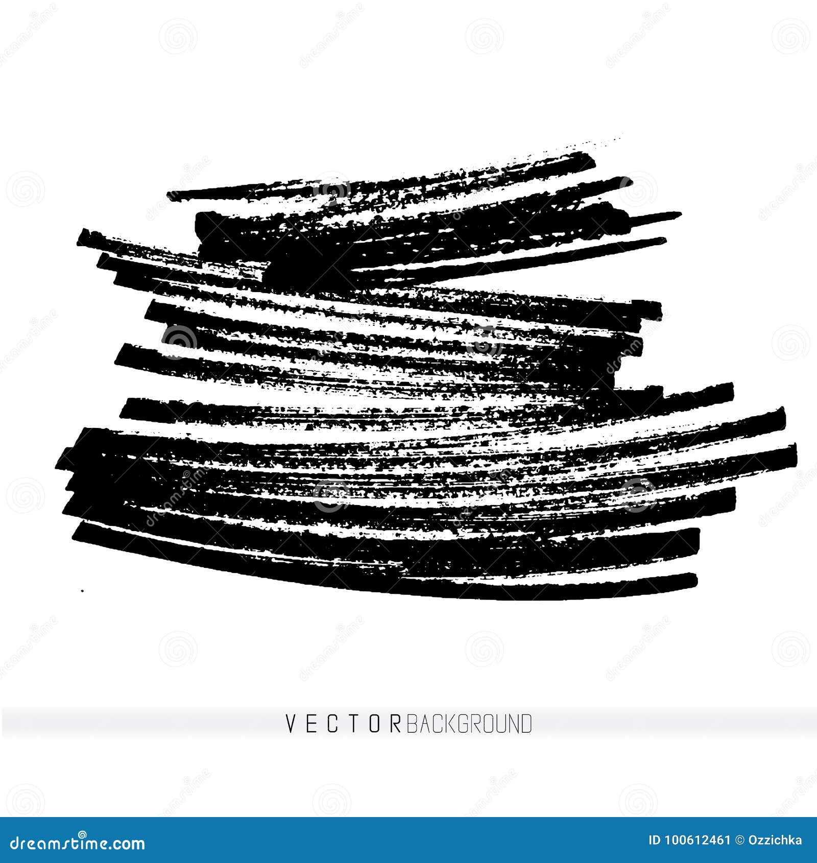 Vector Handmade Marker Strokes. Grunge Design Elements Stock Vector ...