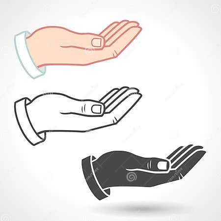 Vector Hands Giving Gesture Stock Vector - Illustration of design ...