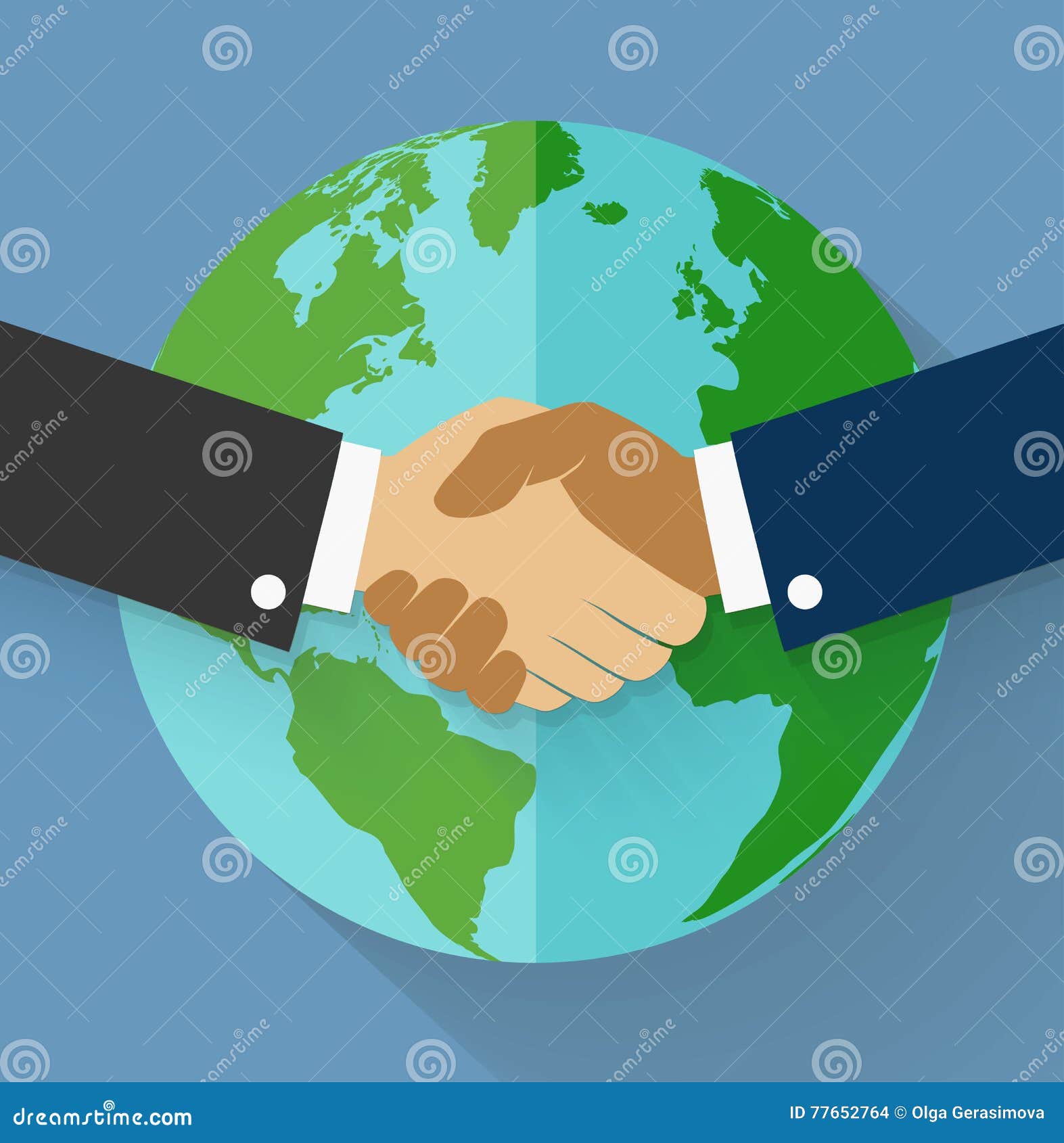 Vector Handshake Sticker, Badge, Cooperation Symbol | CartoonDealer.com ...