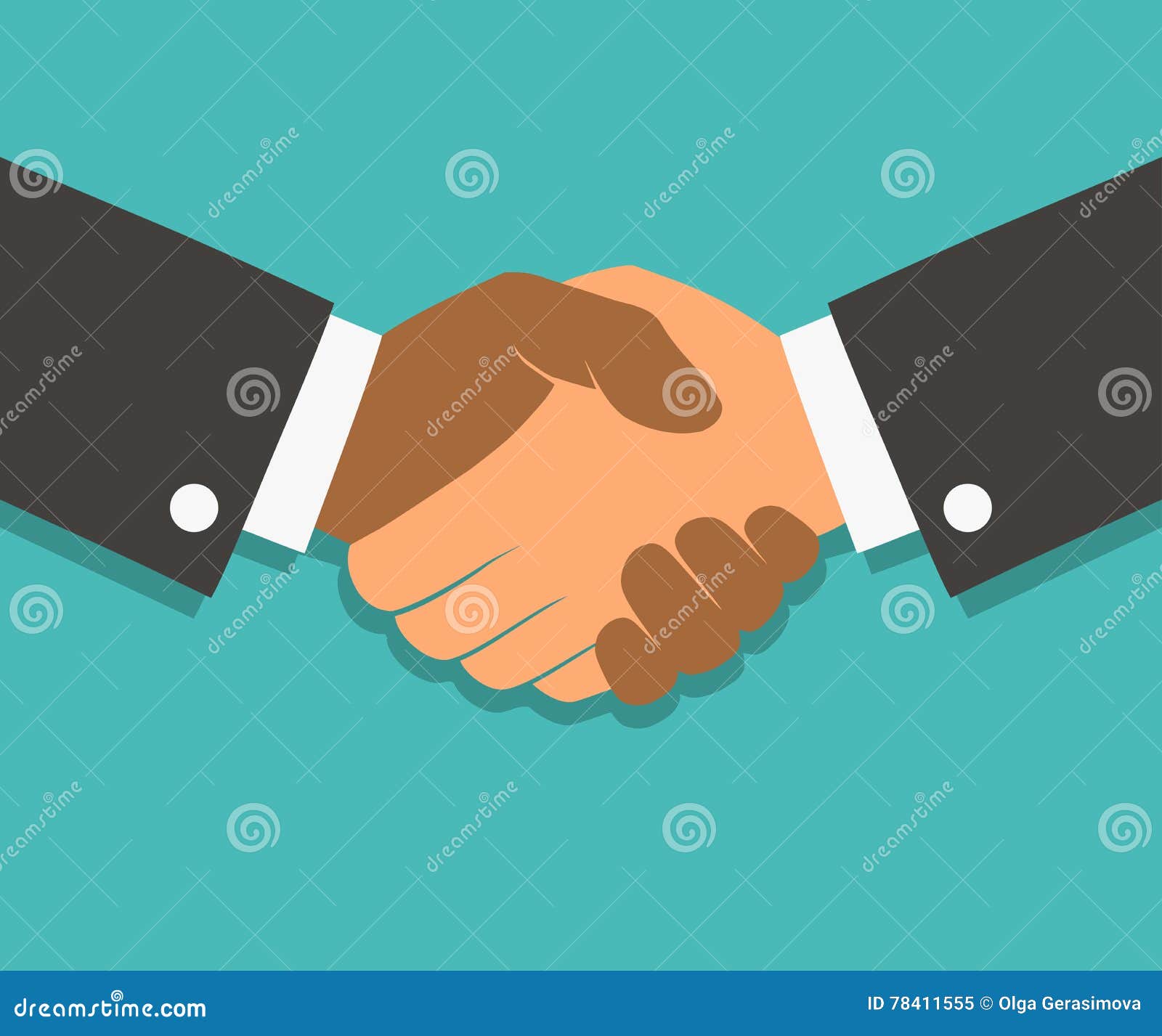 A Set Of Vector Handshake Logos On A White Background | CartoonDealer ...