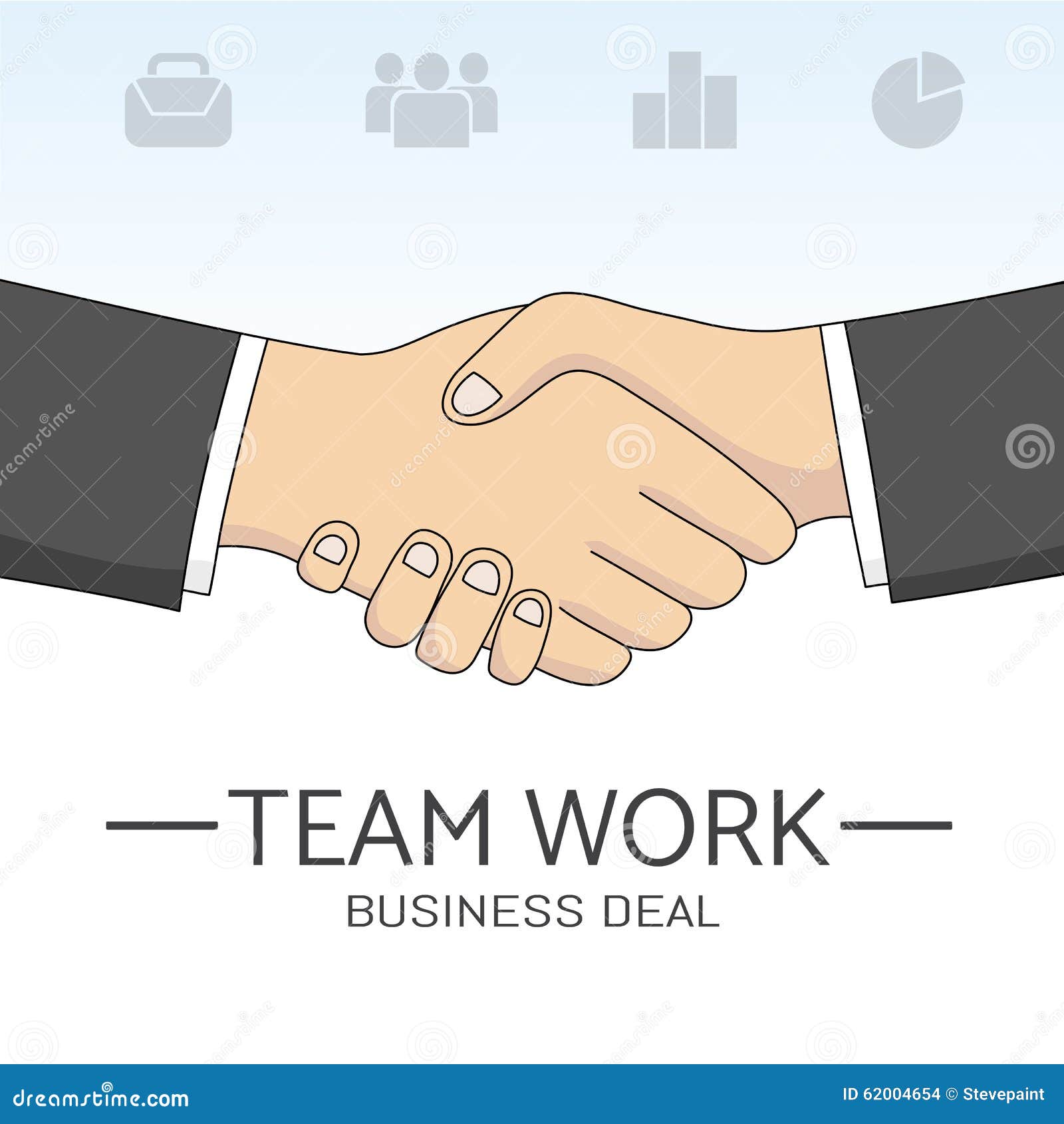 Vector Handshake Sticker, Badge, Cooperation Symbol | CartoonDealer.com ...