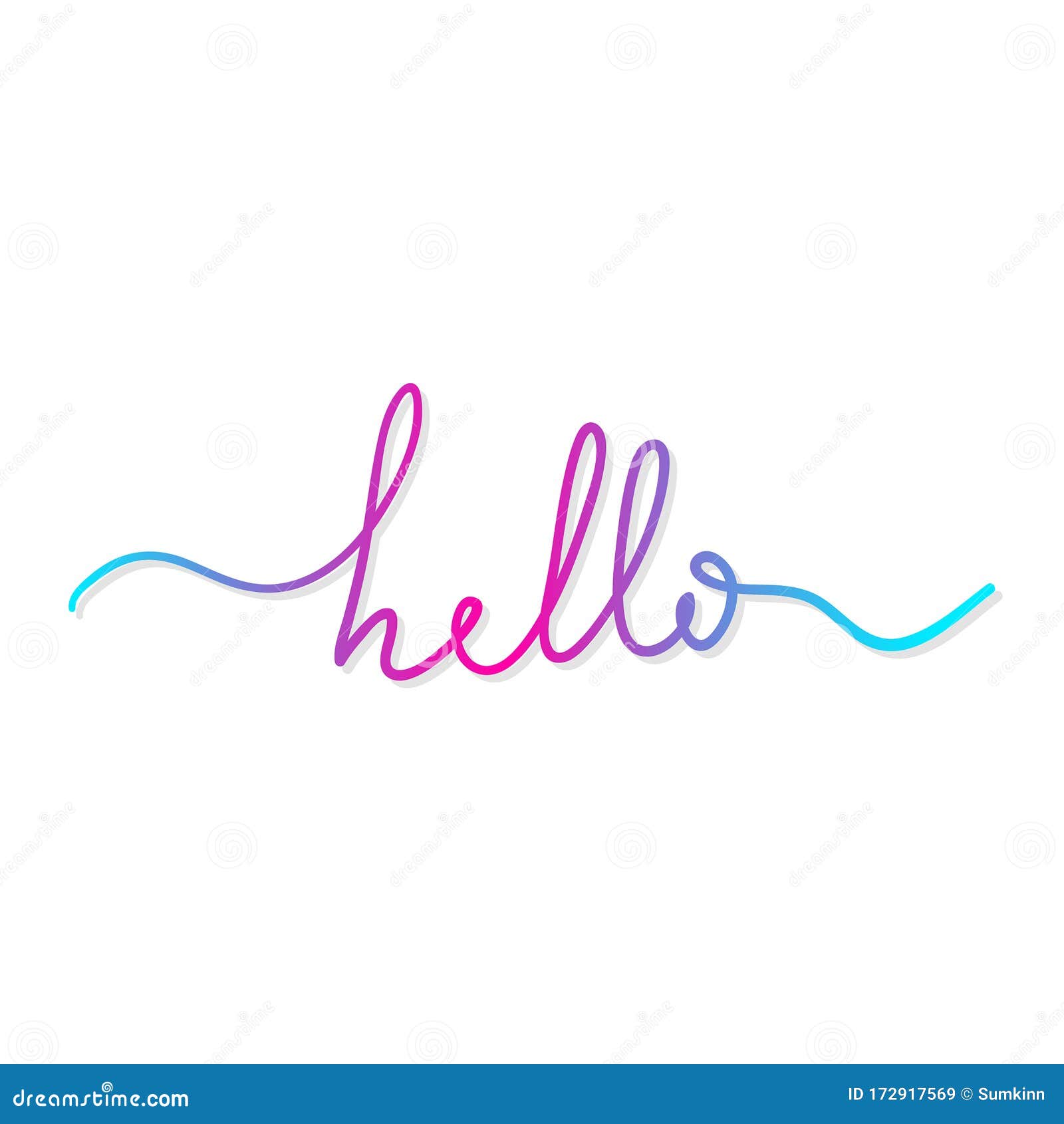 Vector handwriting word stock vector. Illustration of drawn - 172917569