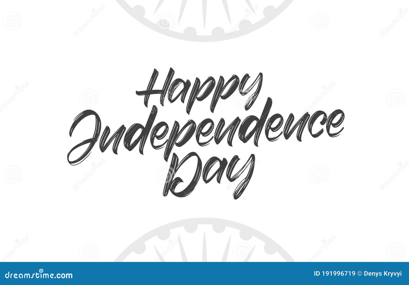 Vector Handwritten Lettering Composition of Happy Independence Day ...