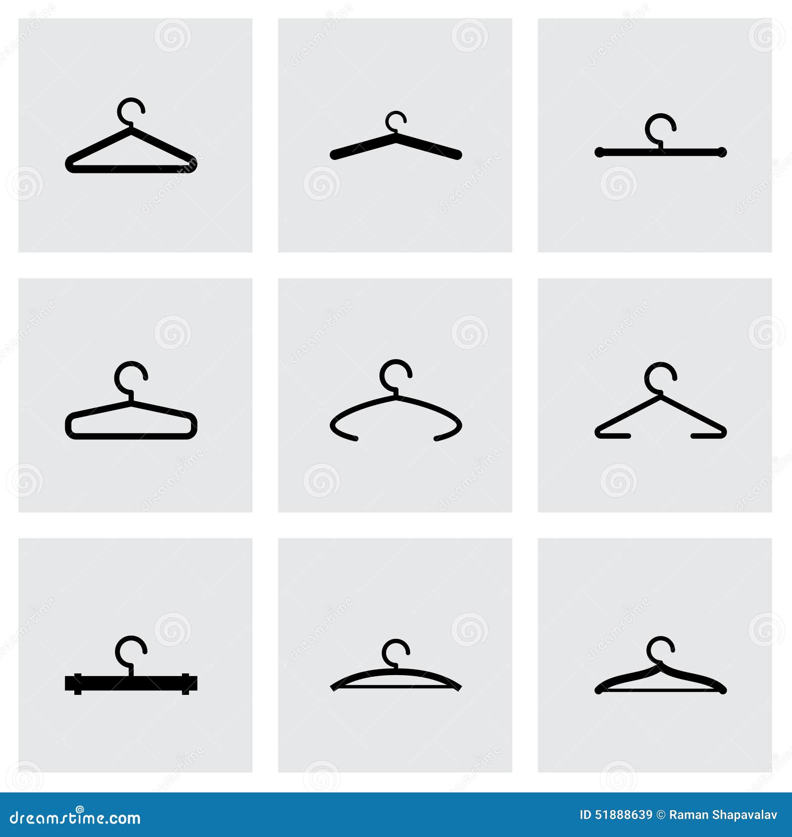 Hanger An Icon Cartoon Vector | CartoonDealer.com #37872925