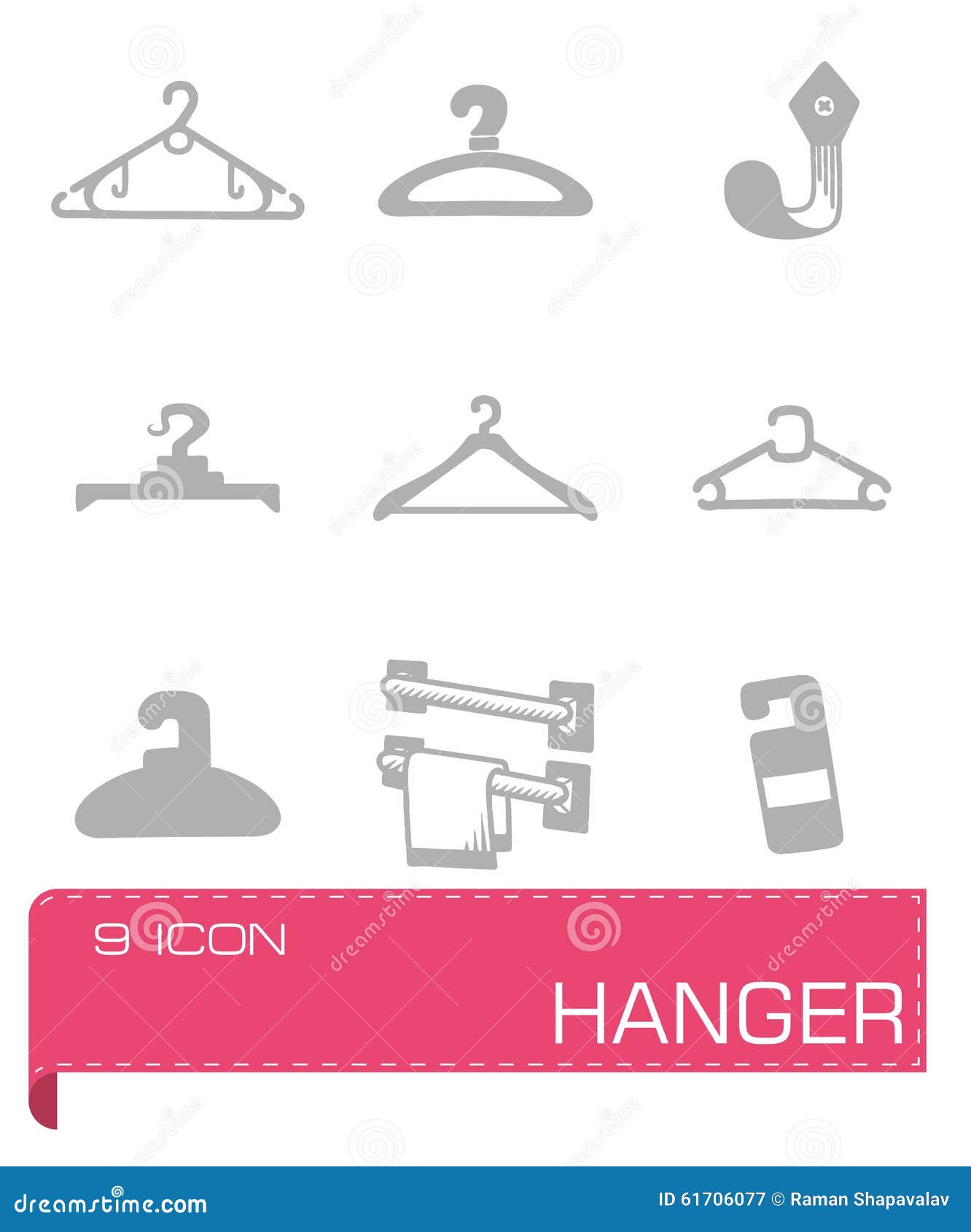Vector Hanger Icon Set | CartoonDealer.com #51238552